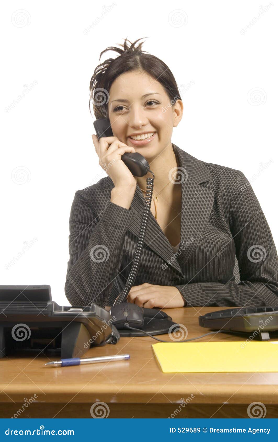 Happy business call stock image. Image of telephone, suite - 529689