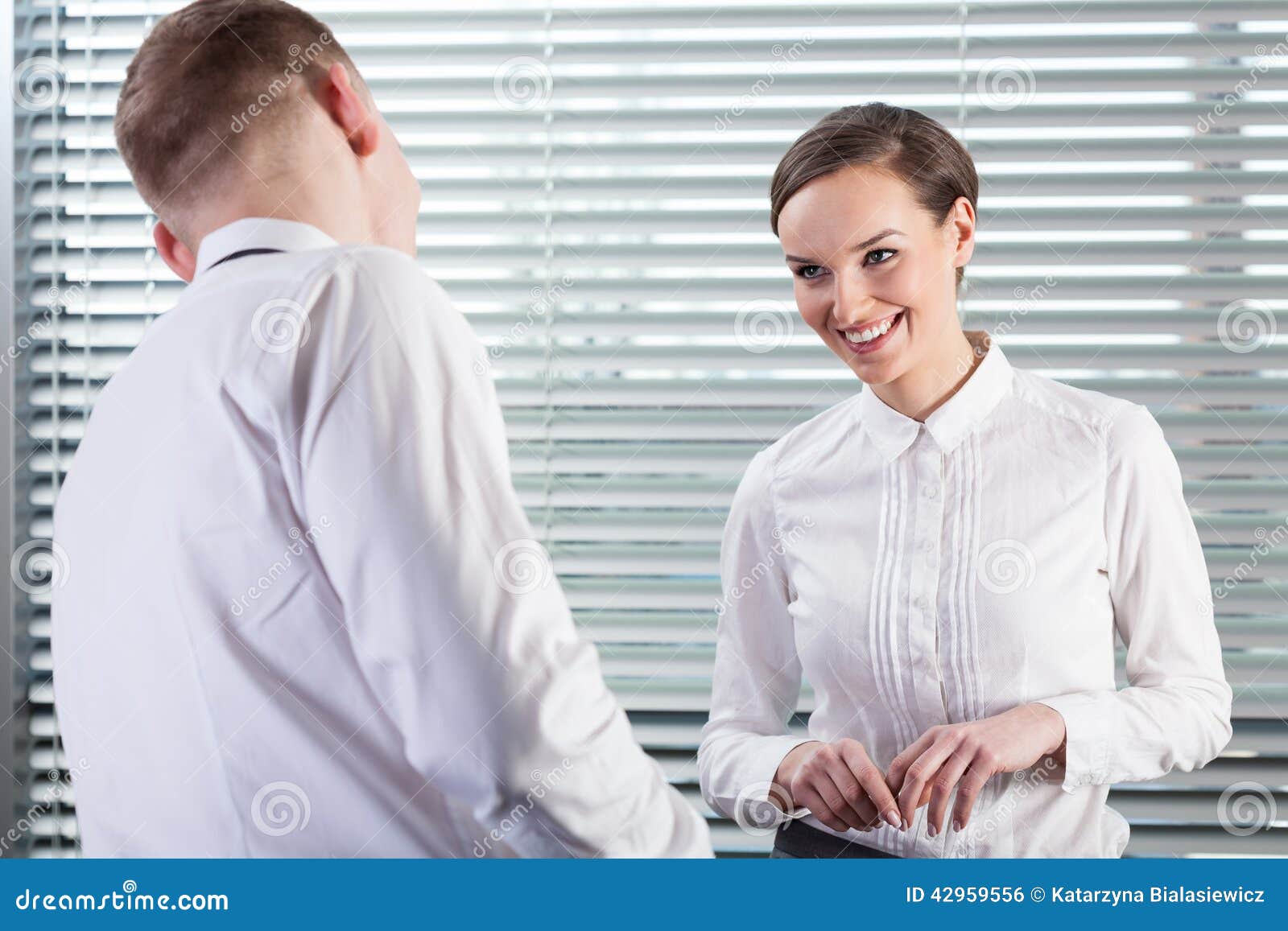 Happy Business Co-workers during Work Stock Photo - Image of employee ...