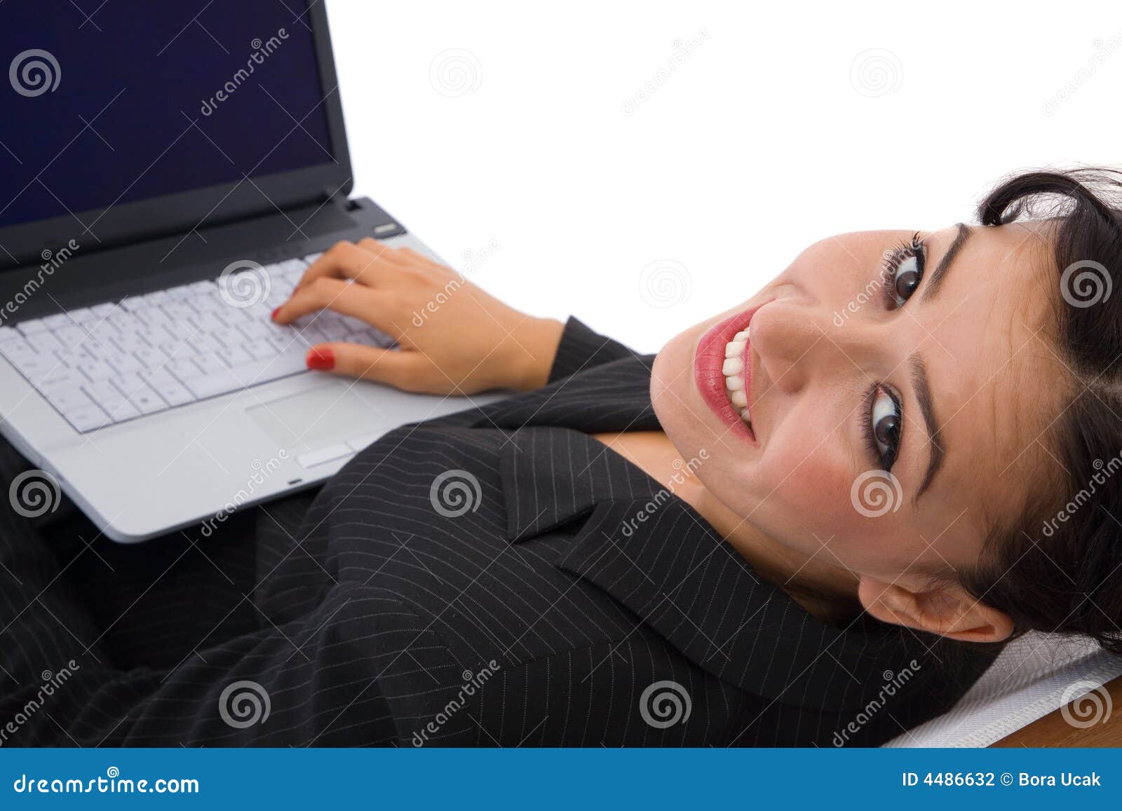 Happy Business Communication Stock Photo - Image of computer, laptop ...