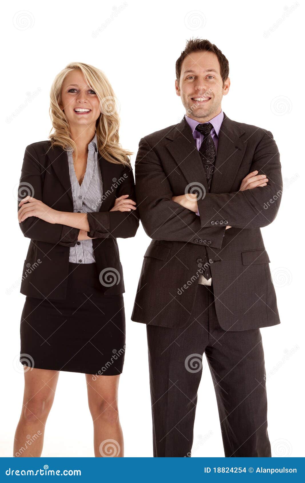 Happy business couple stock photo. Image of attractive - 18824254