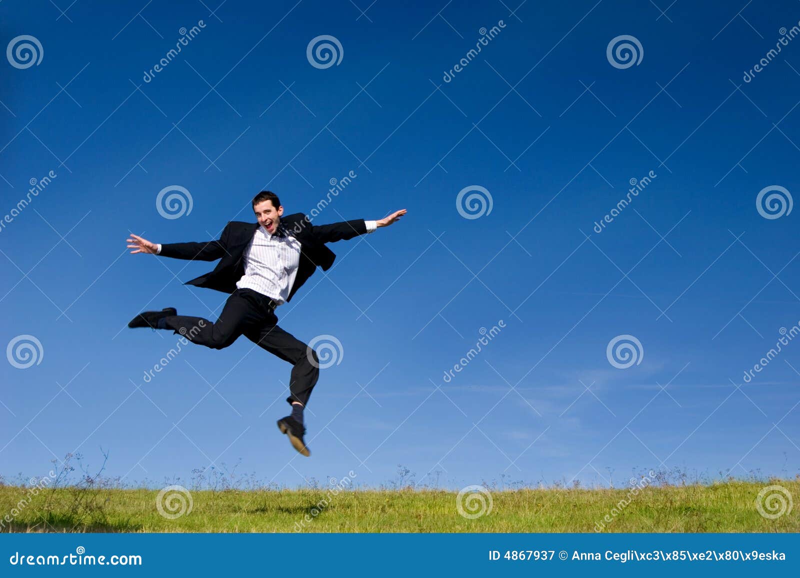 Happy business jump stock image. Image of suit, winning - 4867937