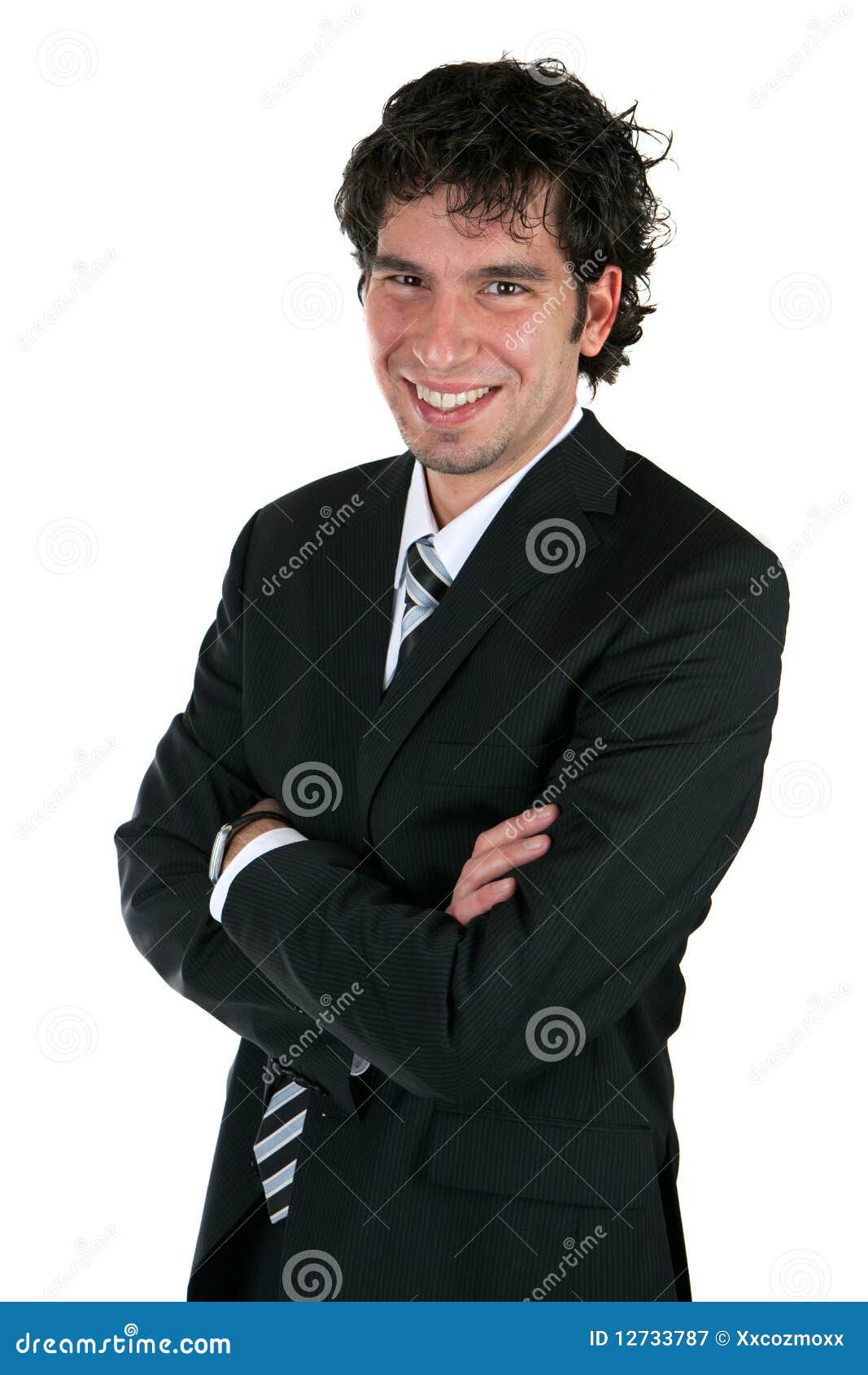 Happy business man stock image. Image of corporate, masculine - 12733787