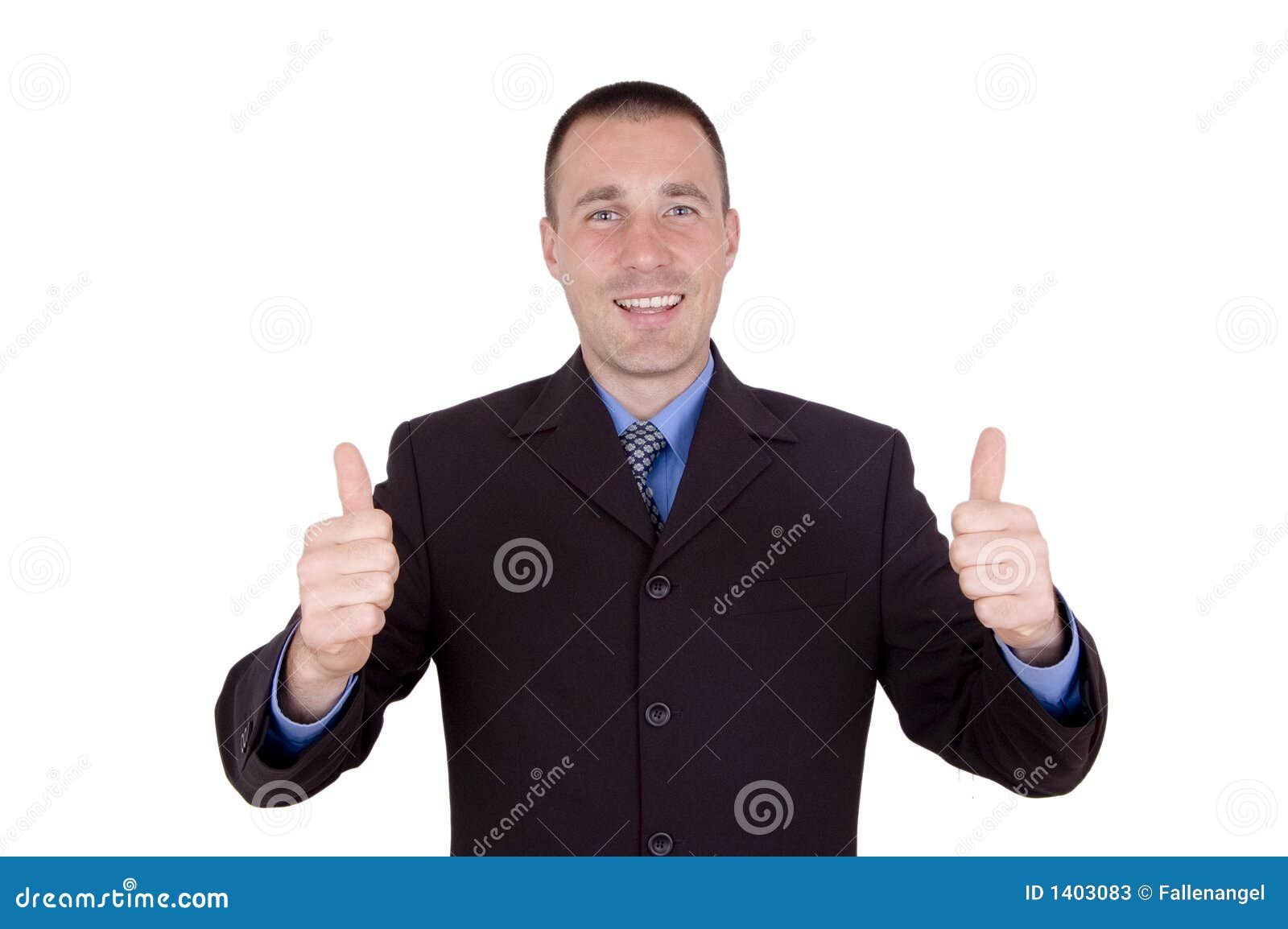 Happy Business man stock image. Image of blue, future - 1403083