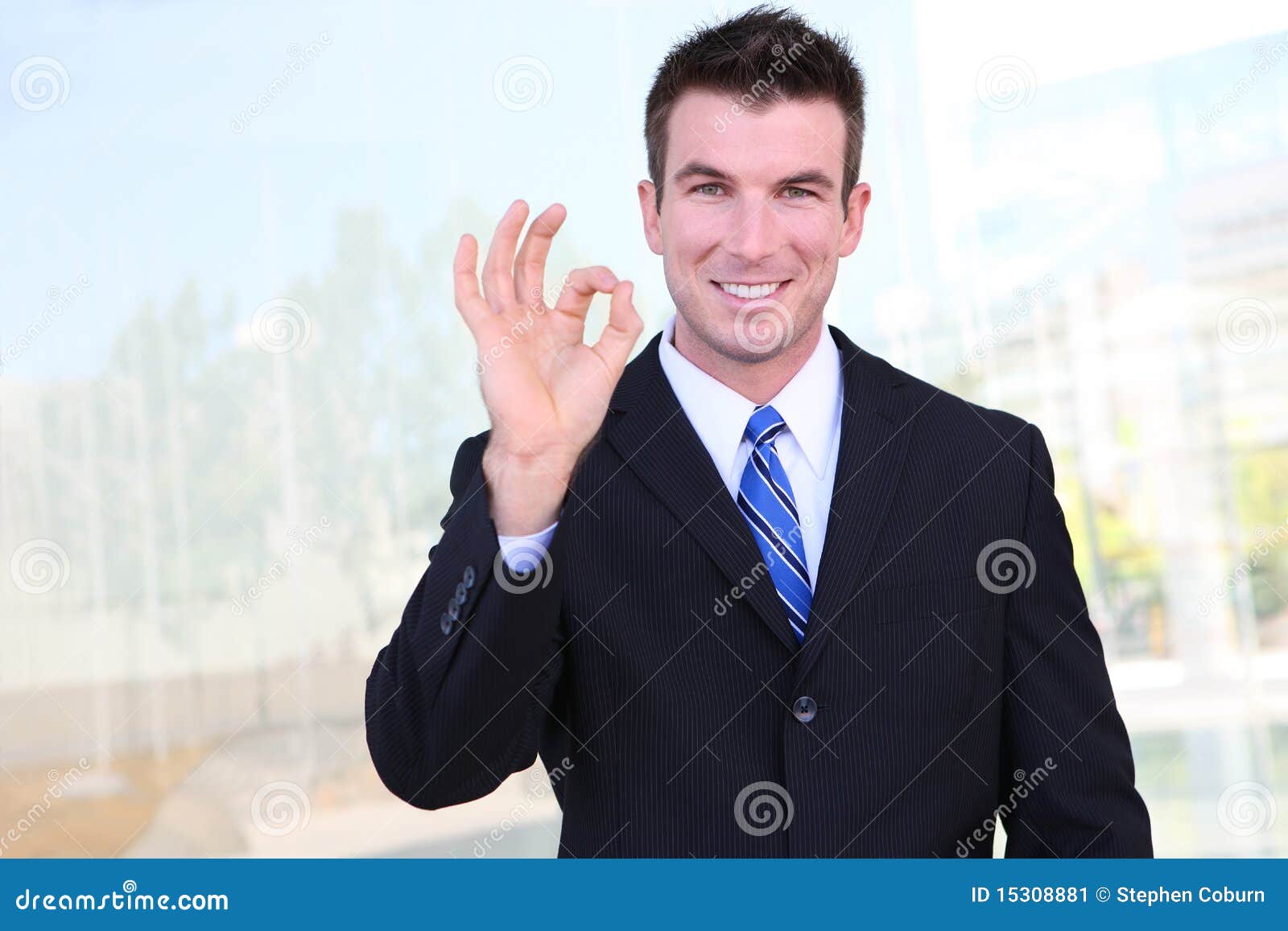 Happy Business Man stock image. Image of human, adult - 15308881