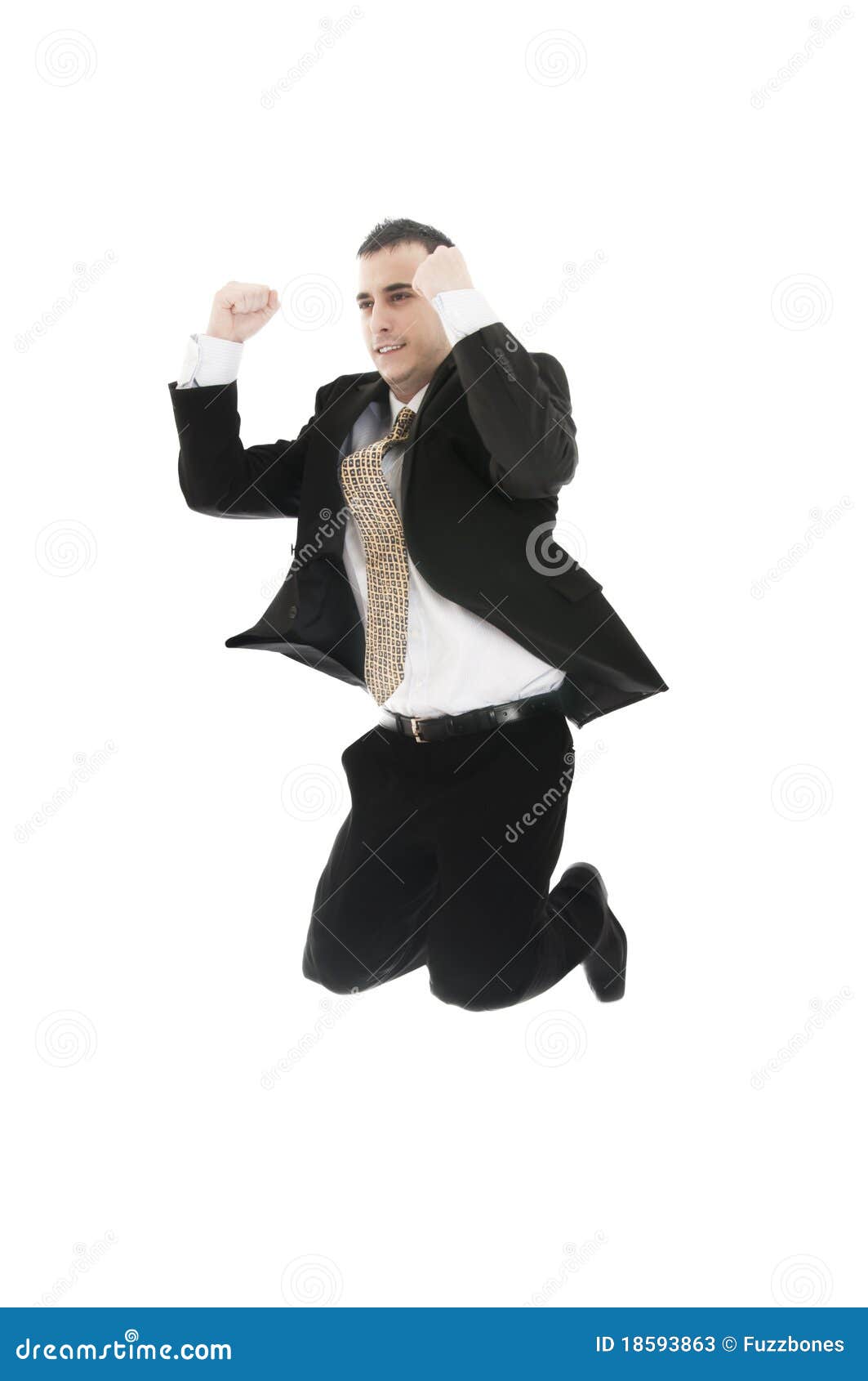 Happy business man jump stock image. Image of dark, standing - 18593863