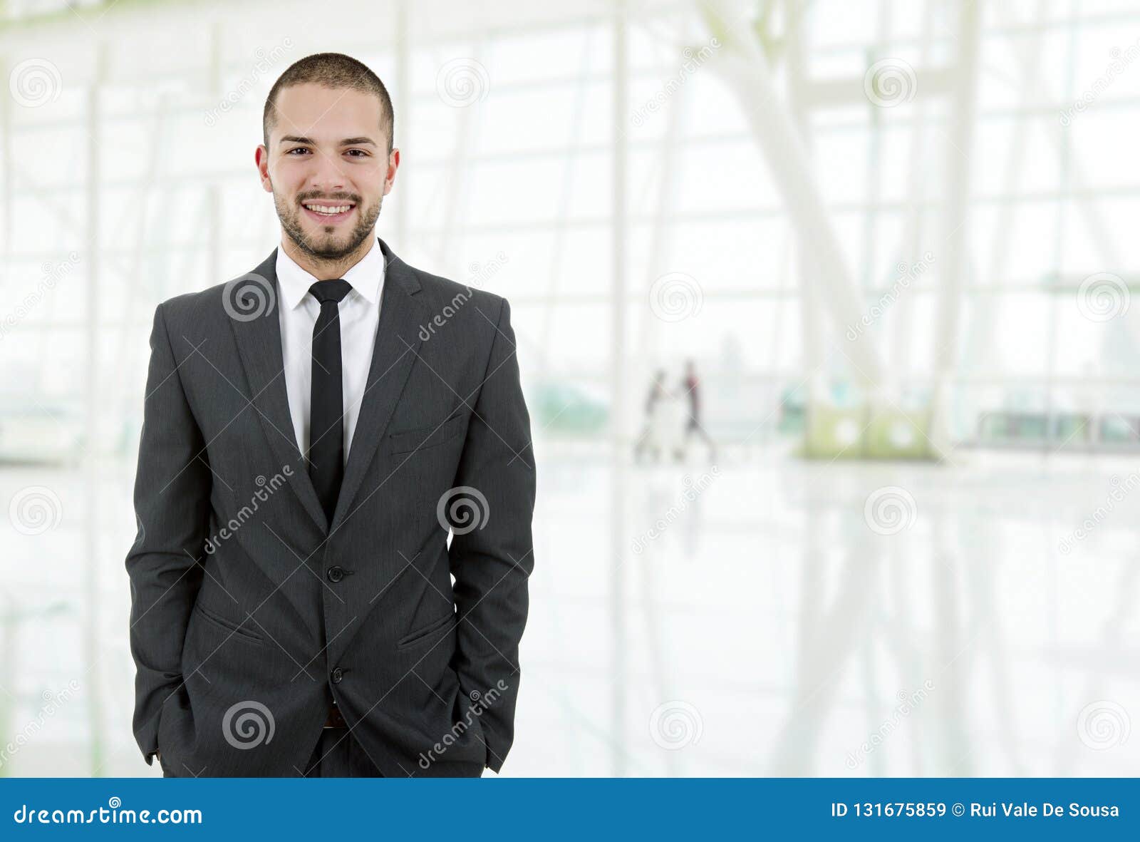 Business Man Portrait at the Office Stock Image - Image of positive ...