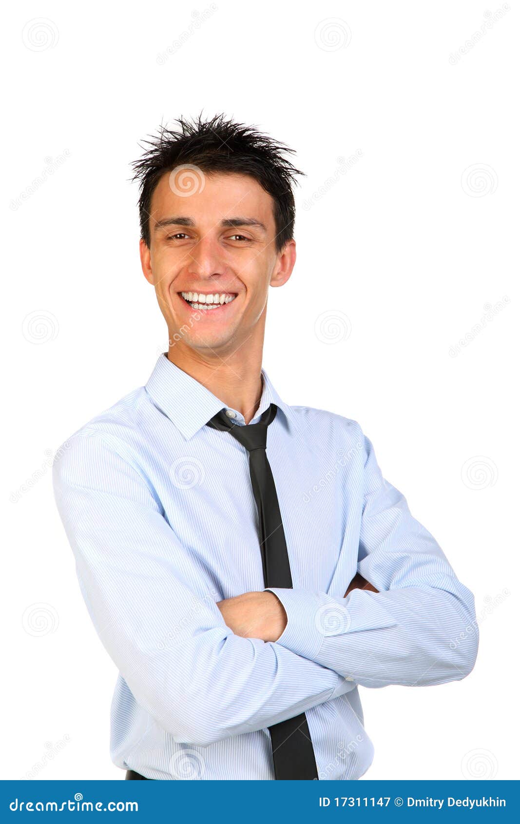 Happy business man smiling stock image. Image of confident - 17311147
