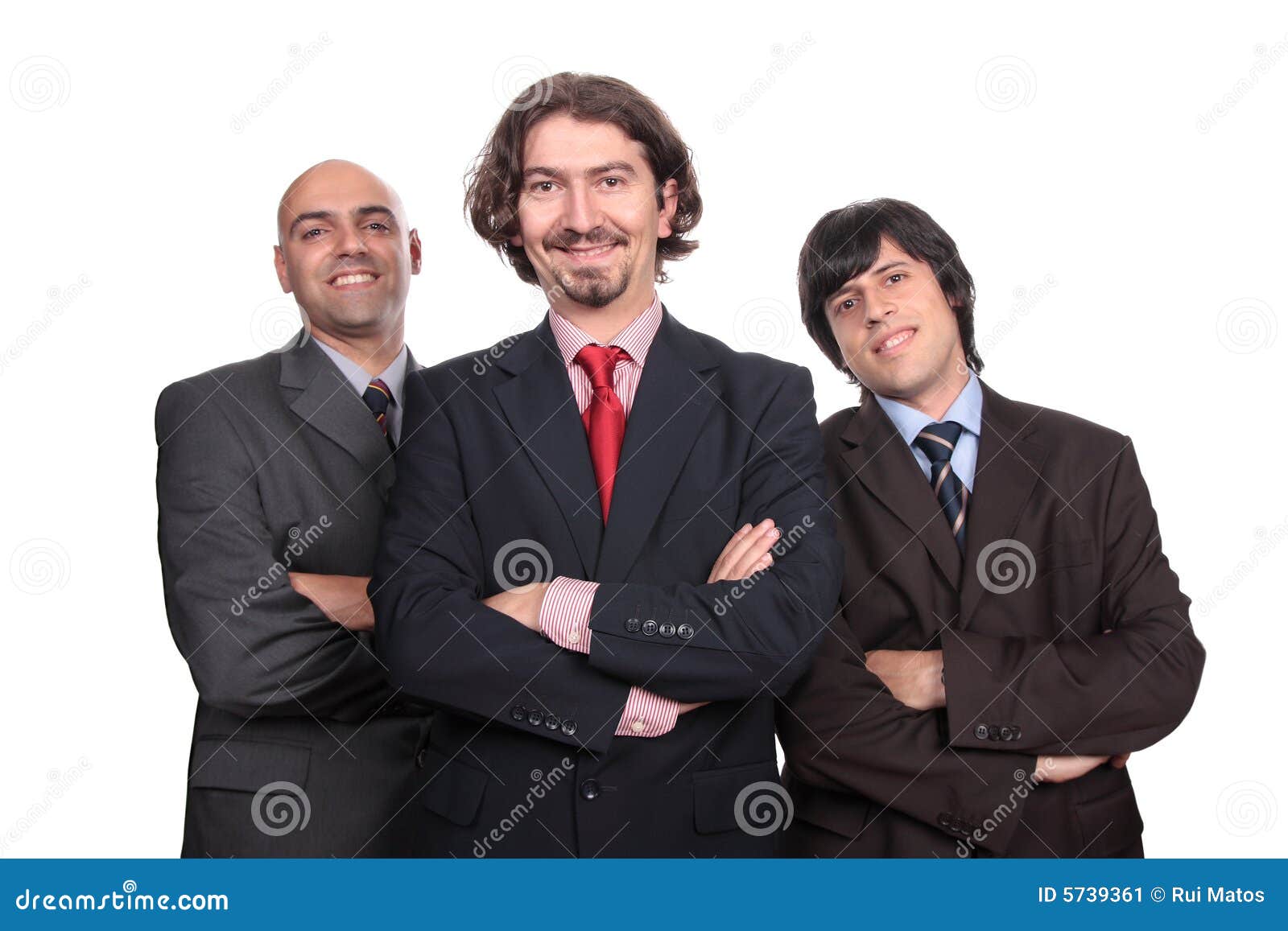 Happy business men smiling stock image. Image of business - 5739361