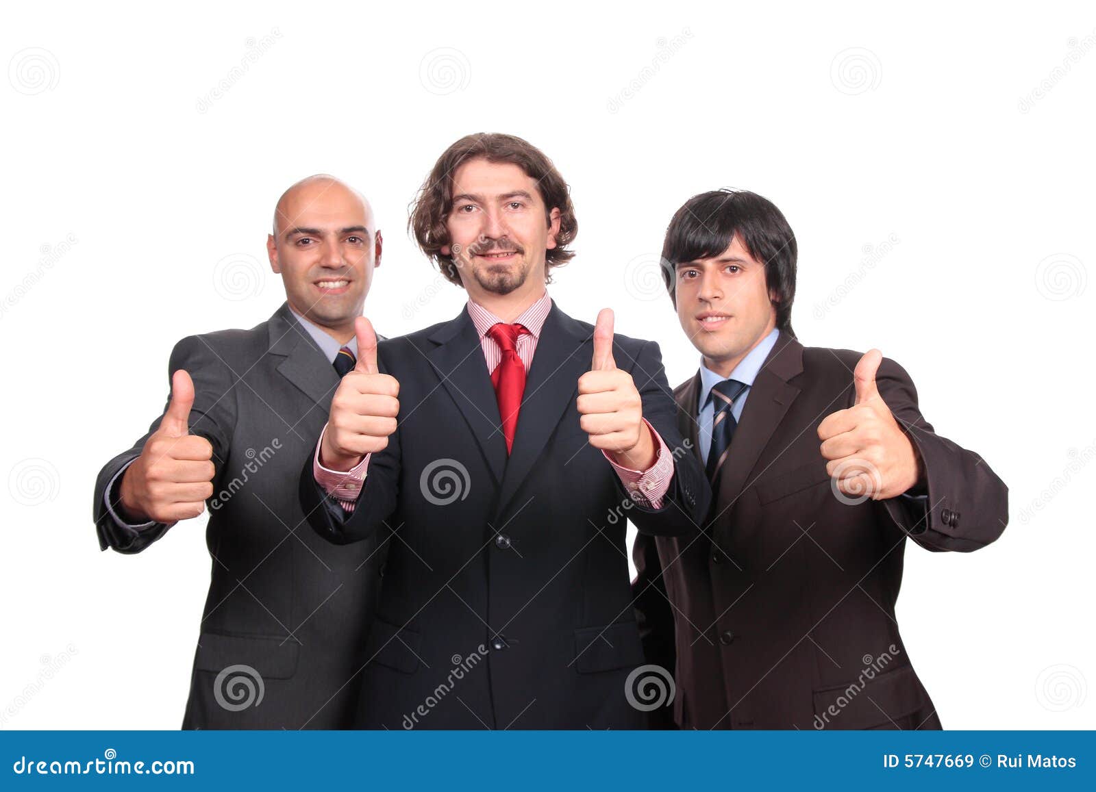 Happy Business Men with Thumbs Up Stock Image - Image of male, arms ...