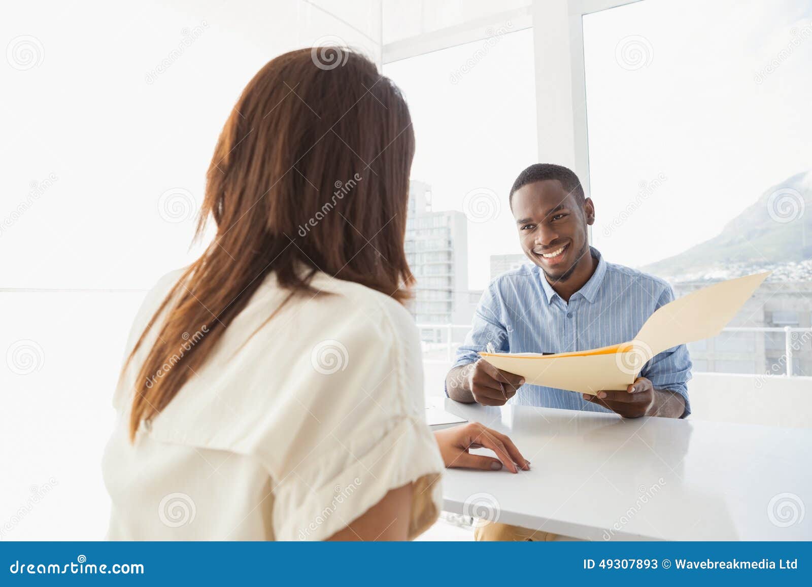 Happy Business People Interacting Together Stock Image - Image of ...