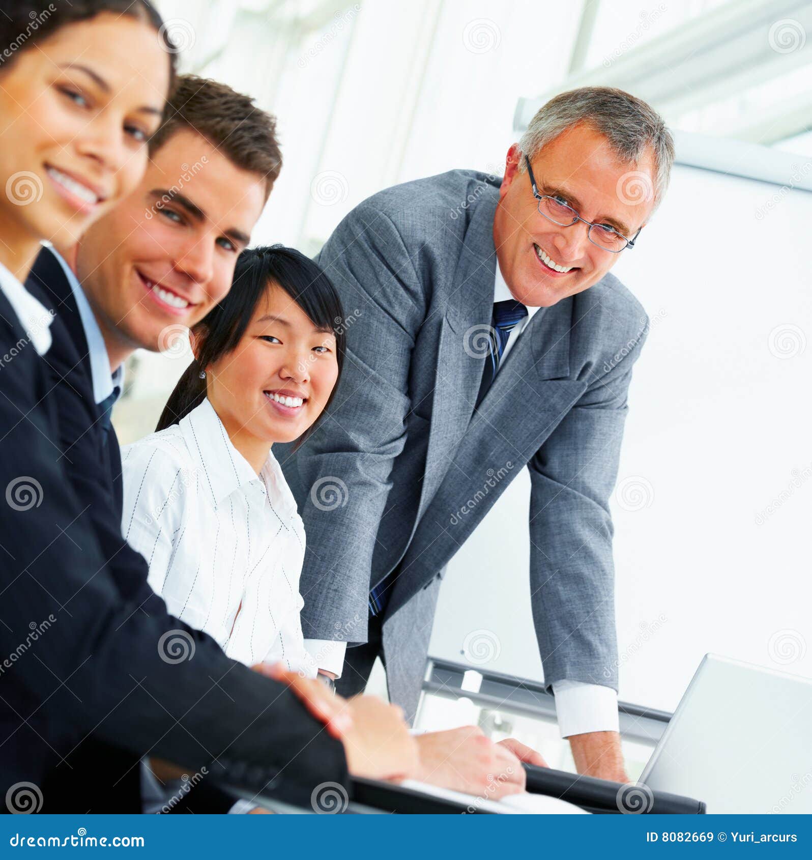 Happy Business People in a Meeting Stock Image - Image of board, people ...