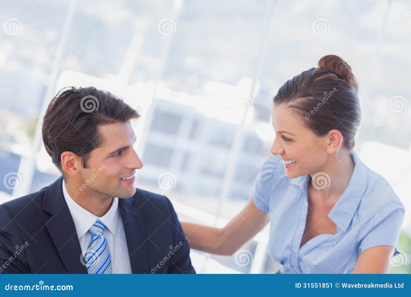 Happy Business People Smiling Stock Image - Image of corporate ...