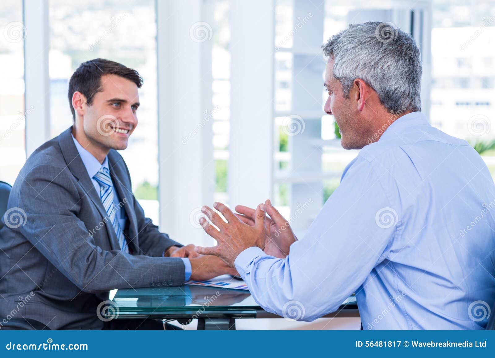 Happy Business People Speaking Together Stock Image - Image of bureau ...
