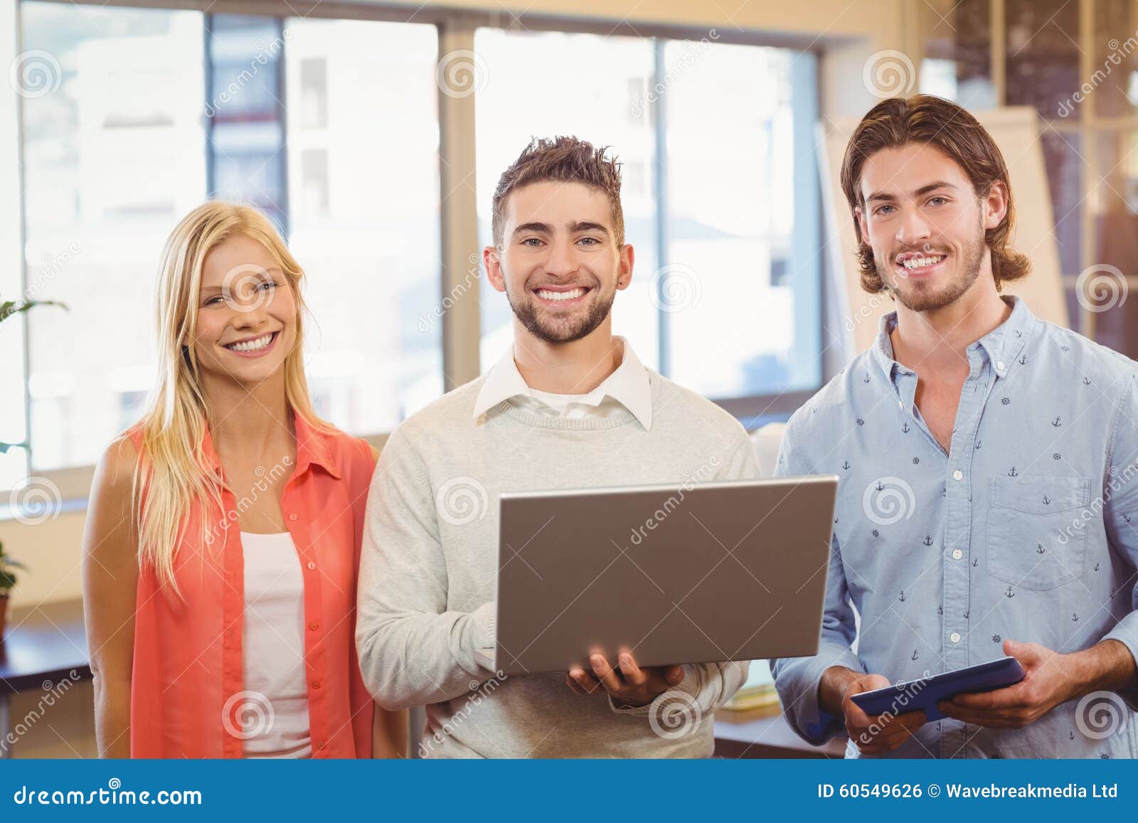 Happy Business People Using Laptop Stock Photo - Image of colleagues ...