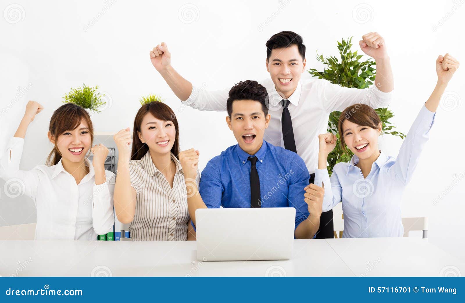 Happy Business People Working Together at Meeting Stock Image - Image ... Happy Business People Working Together at Meeting Stock Image - Image ...