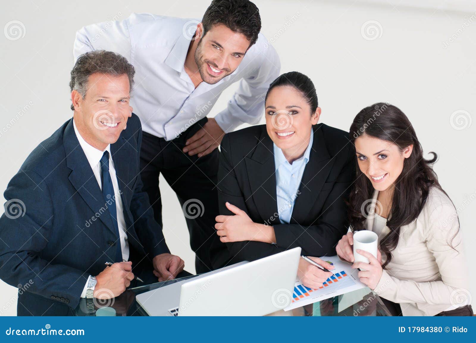 Happy business team stock photo. Image of manager, businessman - 17984380