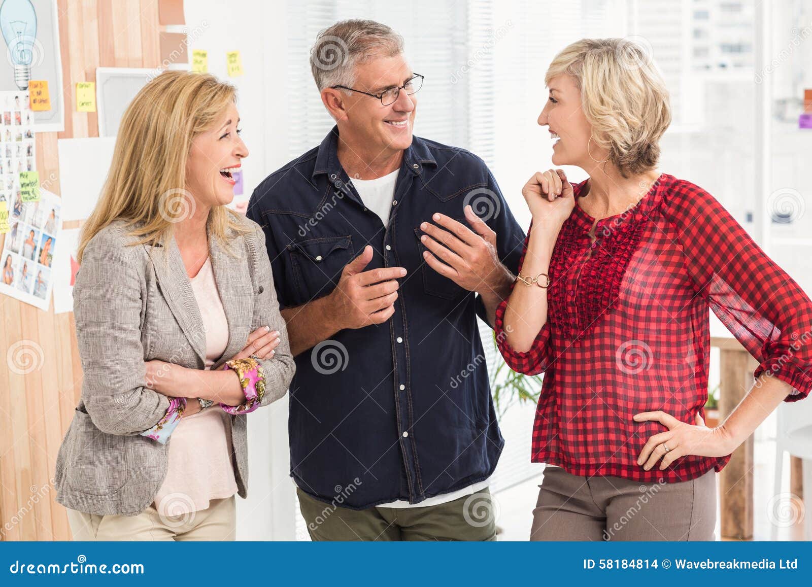Happy Business Team Laughing Together Stock Photo - Image of group ...