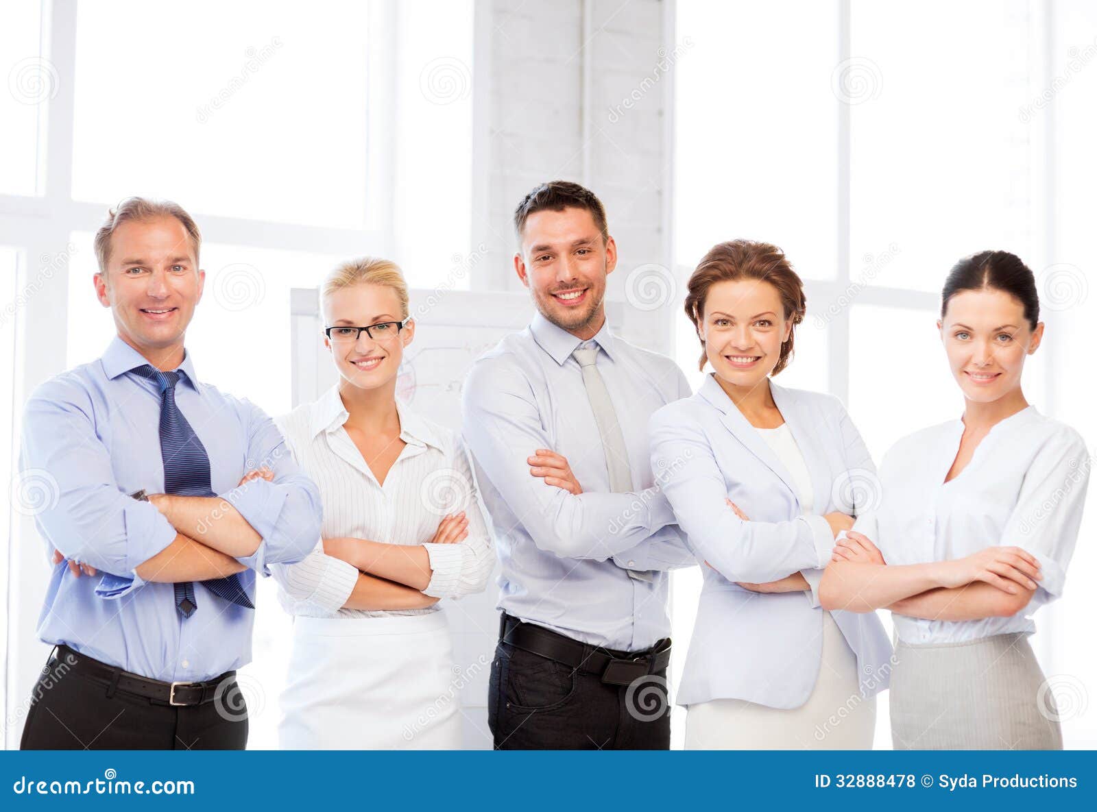 Happy Business Team in Office Stock Photo - Image of boss, happy: 32888478