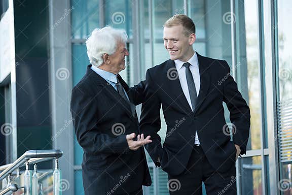 Happy Business Team after Work Stock Photo - Image of elegant, outdoor ...