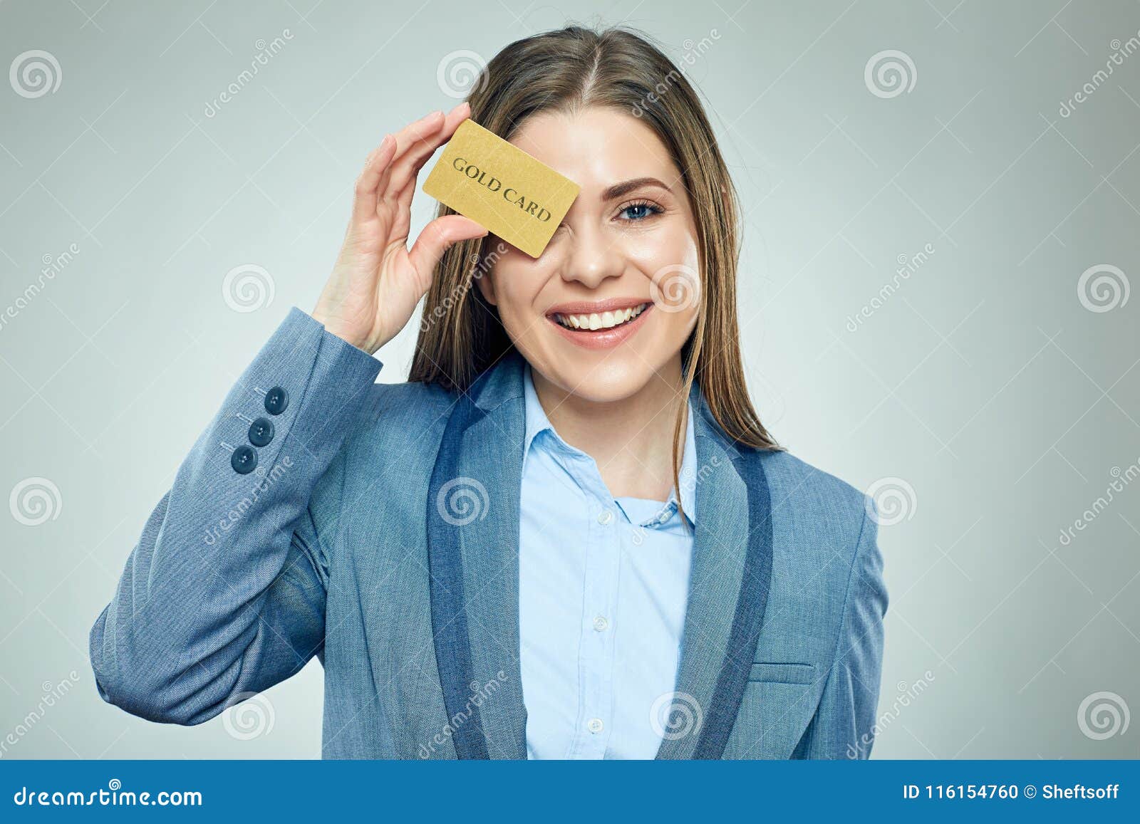Happy Business Woman Holding Golden Credit Card. Stock Photo - Image of ... Happy Business Woman Holding Golden Credit Card. Stock Photo - Image of ...