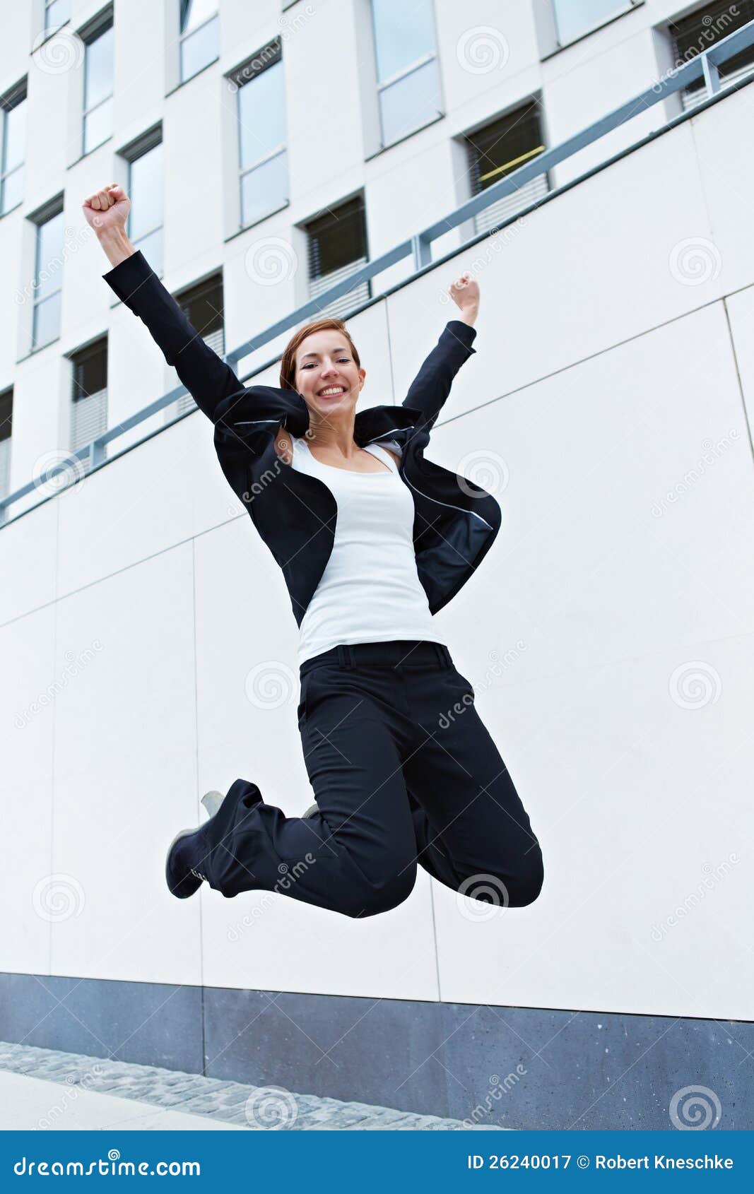 Girl Jumping From Building