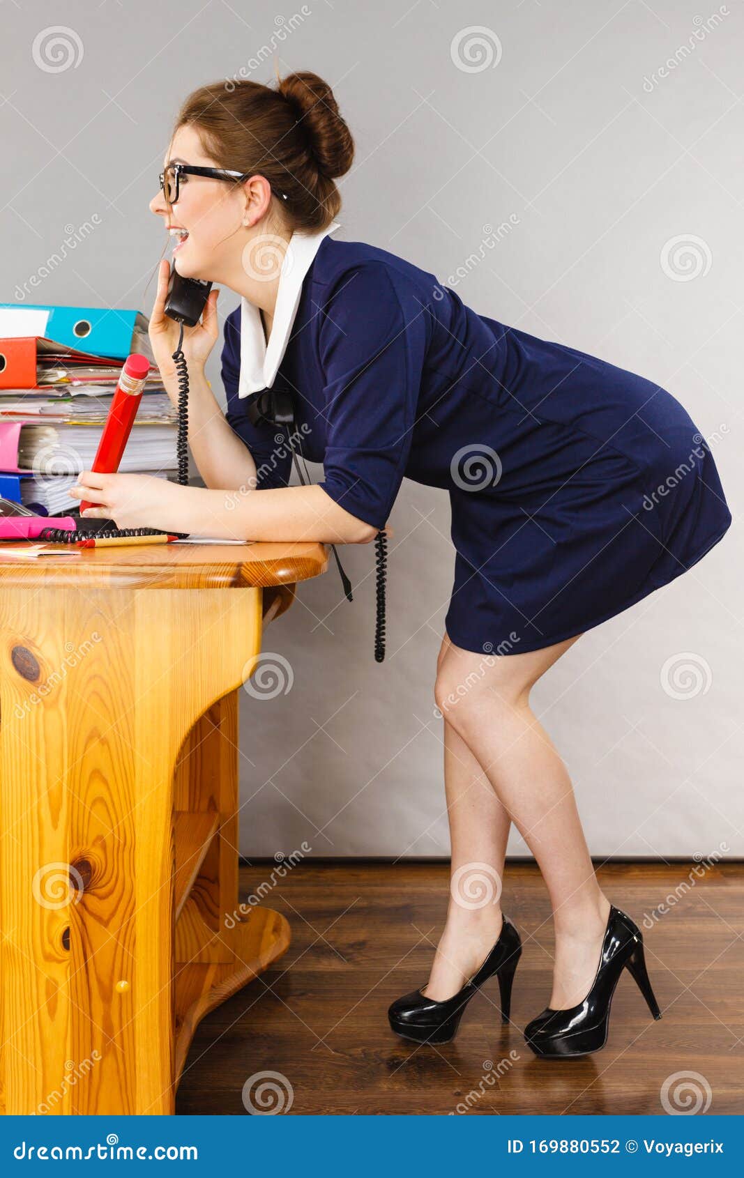 Happy Secretary Business Woman in Office Stock Photo - Image of ... Happy Secretary Business Woman in Office Stock Photo - Image of ...