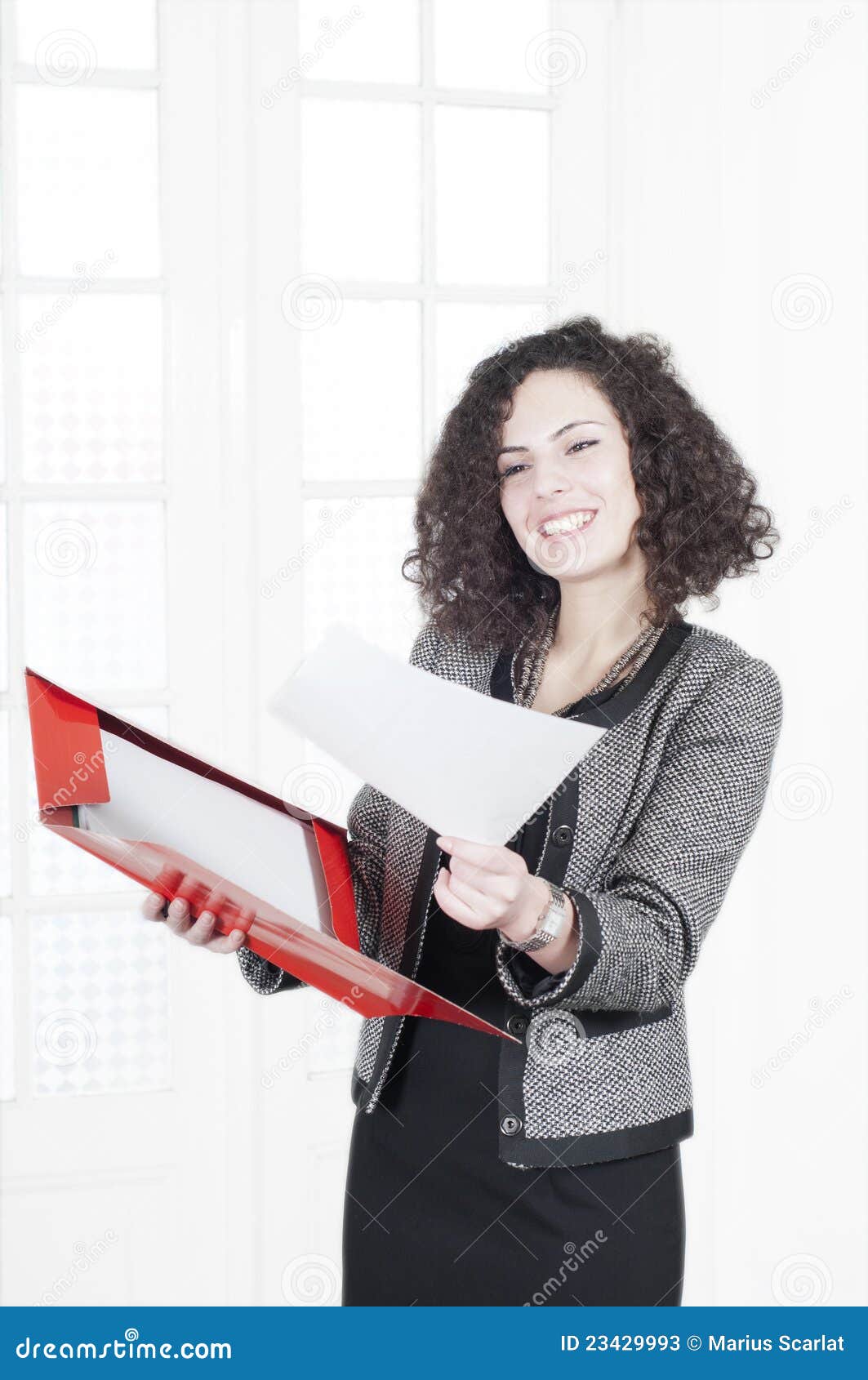 Happy Business Woman Working Stock Image - Image of woman, successful ...