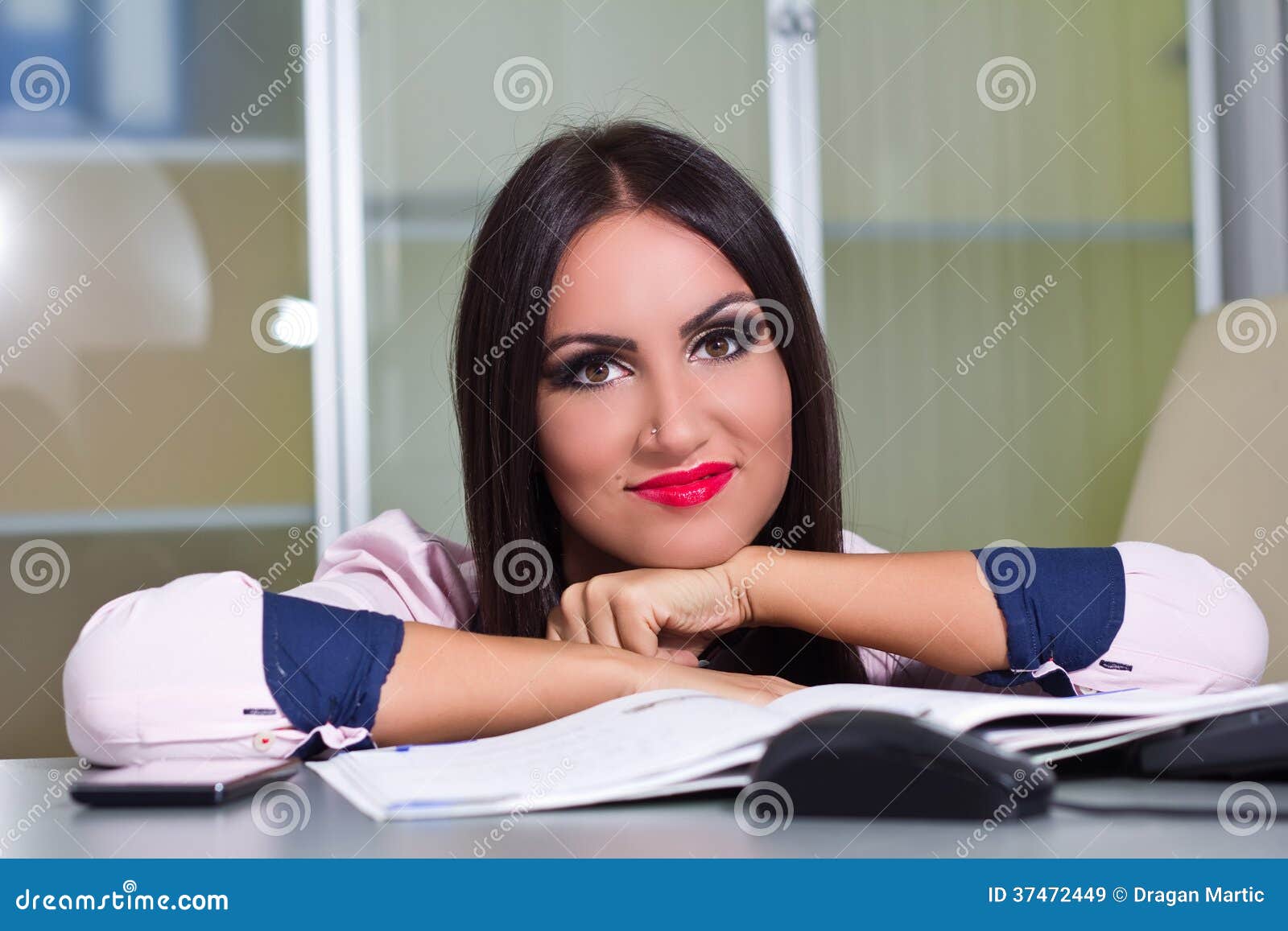 Happy Business Woman Working Stock Image - Image of cheerful, people ... Happy Business Woman Working Stock Image - Image of cheerful, people ...