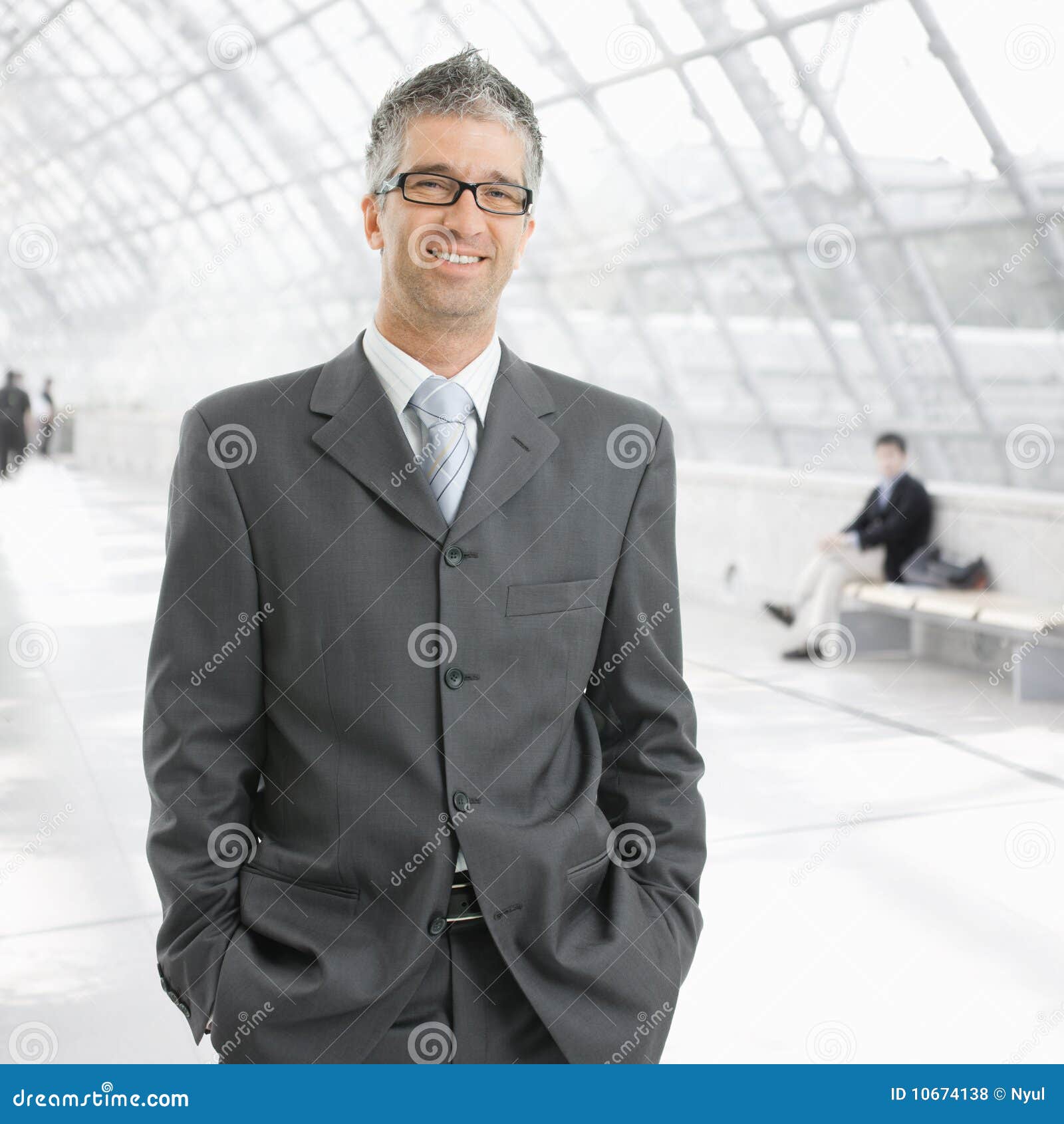 Happy businessman stock photo. Image of expression, indoor - 10674138