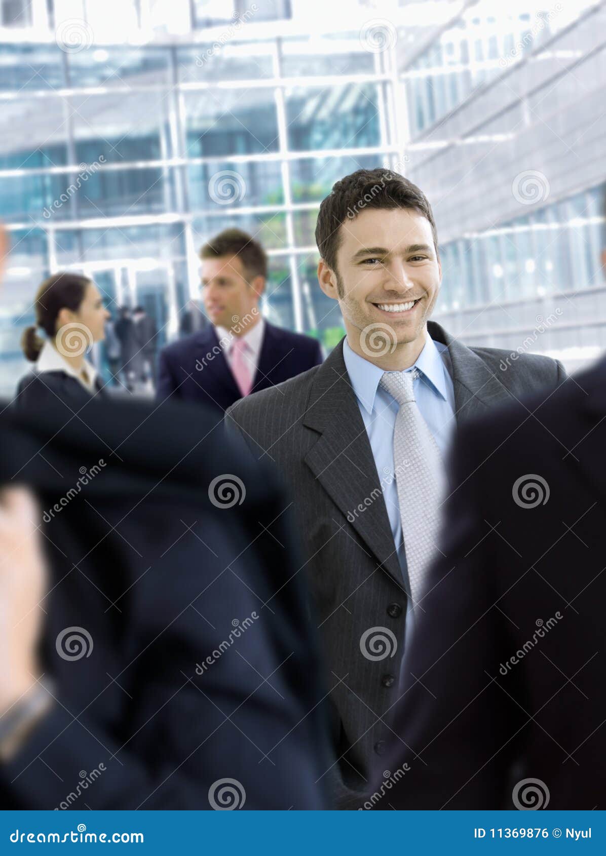 Happy businessman stock photo. Image of crowd, clothing - 11369876