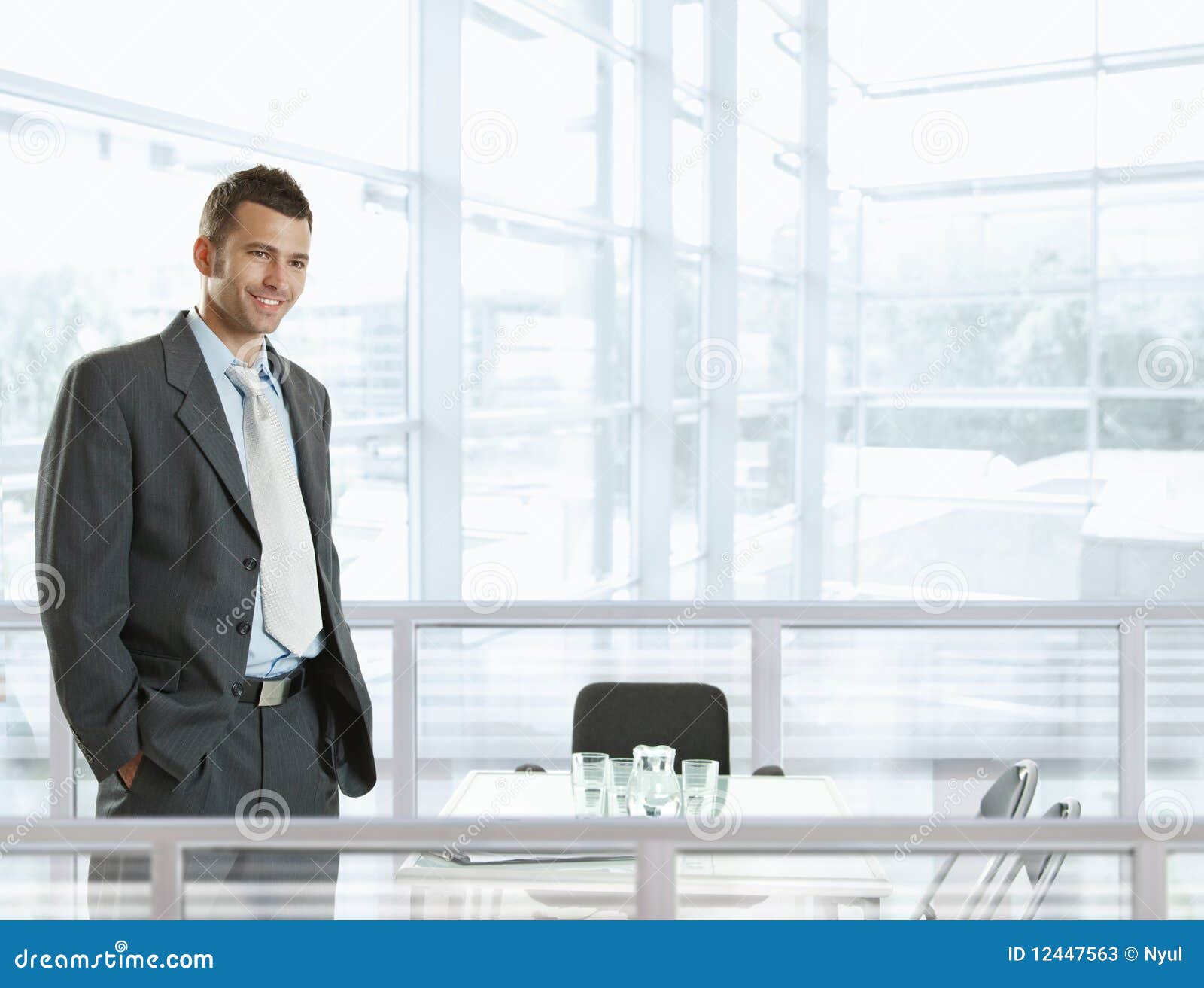Happy businessman stock image. Image of attire, formal - 12447563