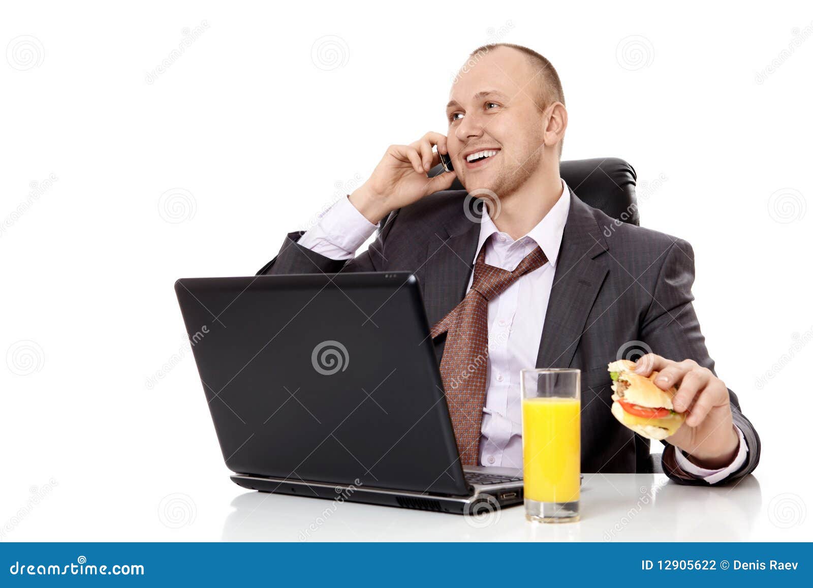 The happy businessman stock photo. Image of male, shirt - 12905622