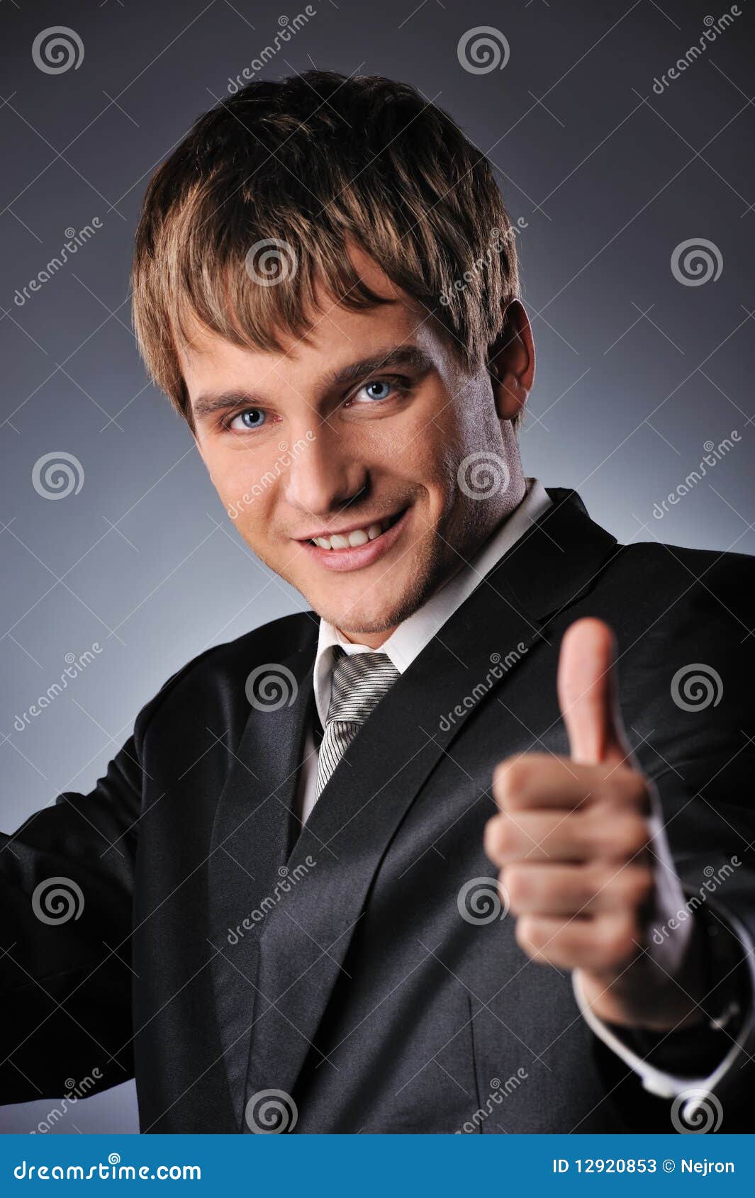 Happy businessman stock image. Image of emotion, people - 12920853