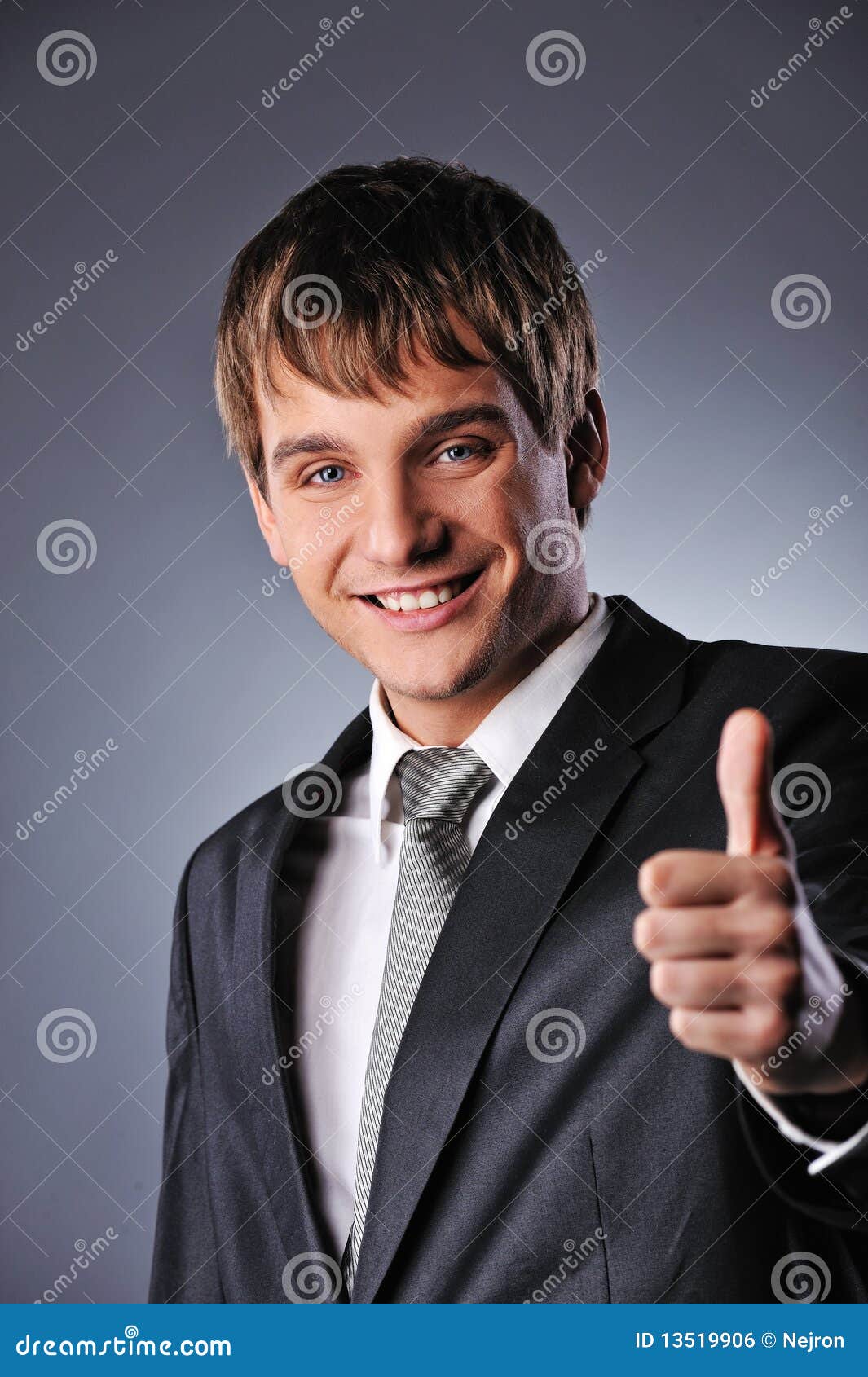 Happy businessman stock photo. Image of handsome, lucky - 13519906