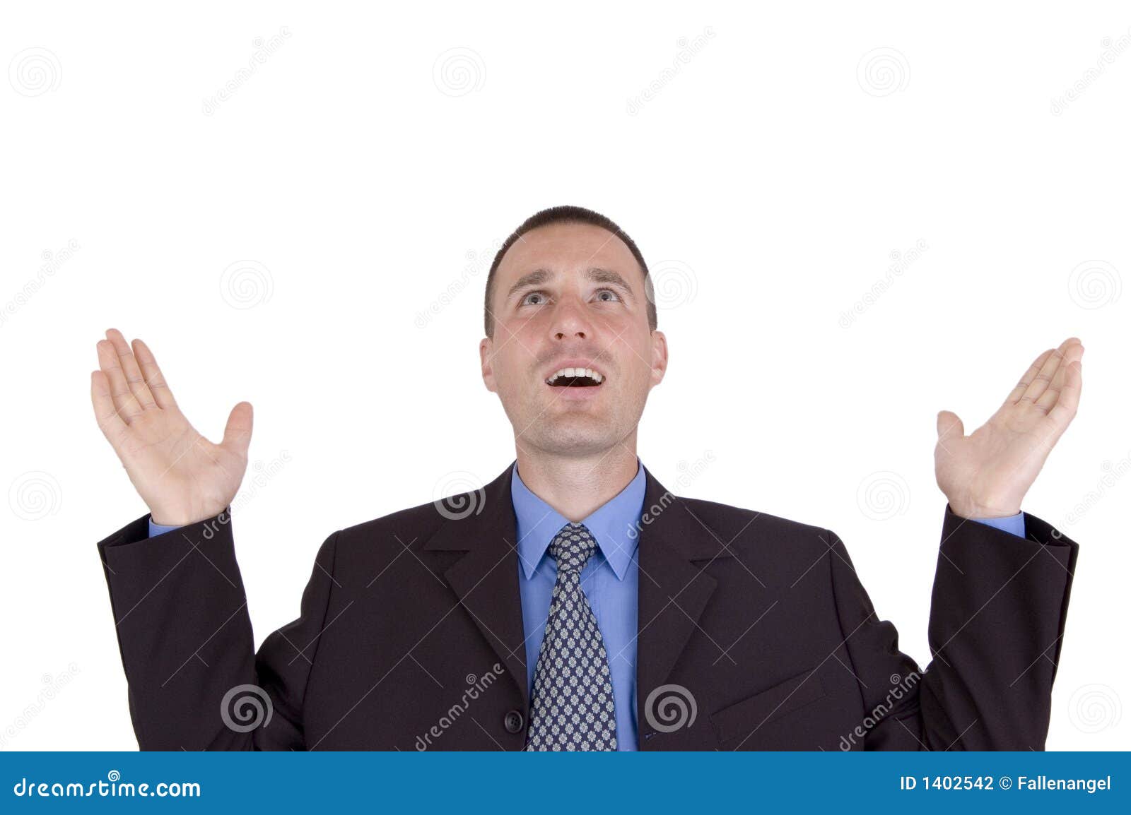 Happy businessman stock photo. Image of career, isolated - 1402542