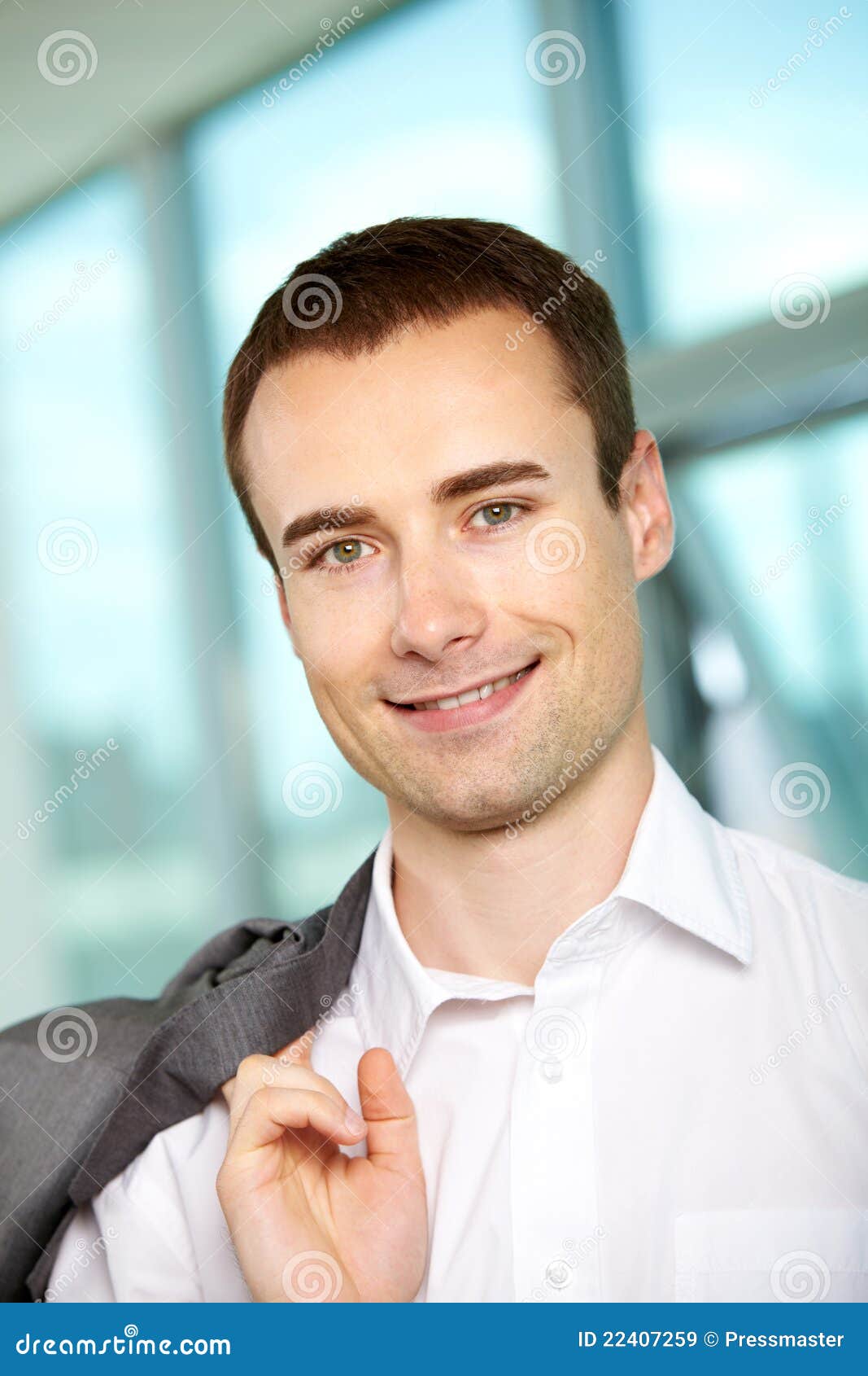Happy businessman stock image. Image of human, contemporary - 22407259