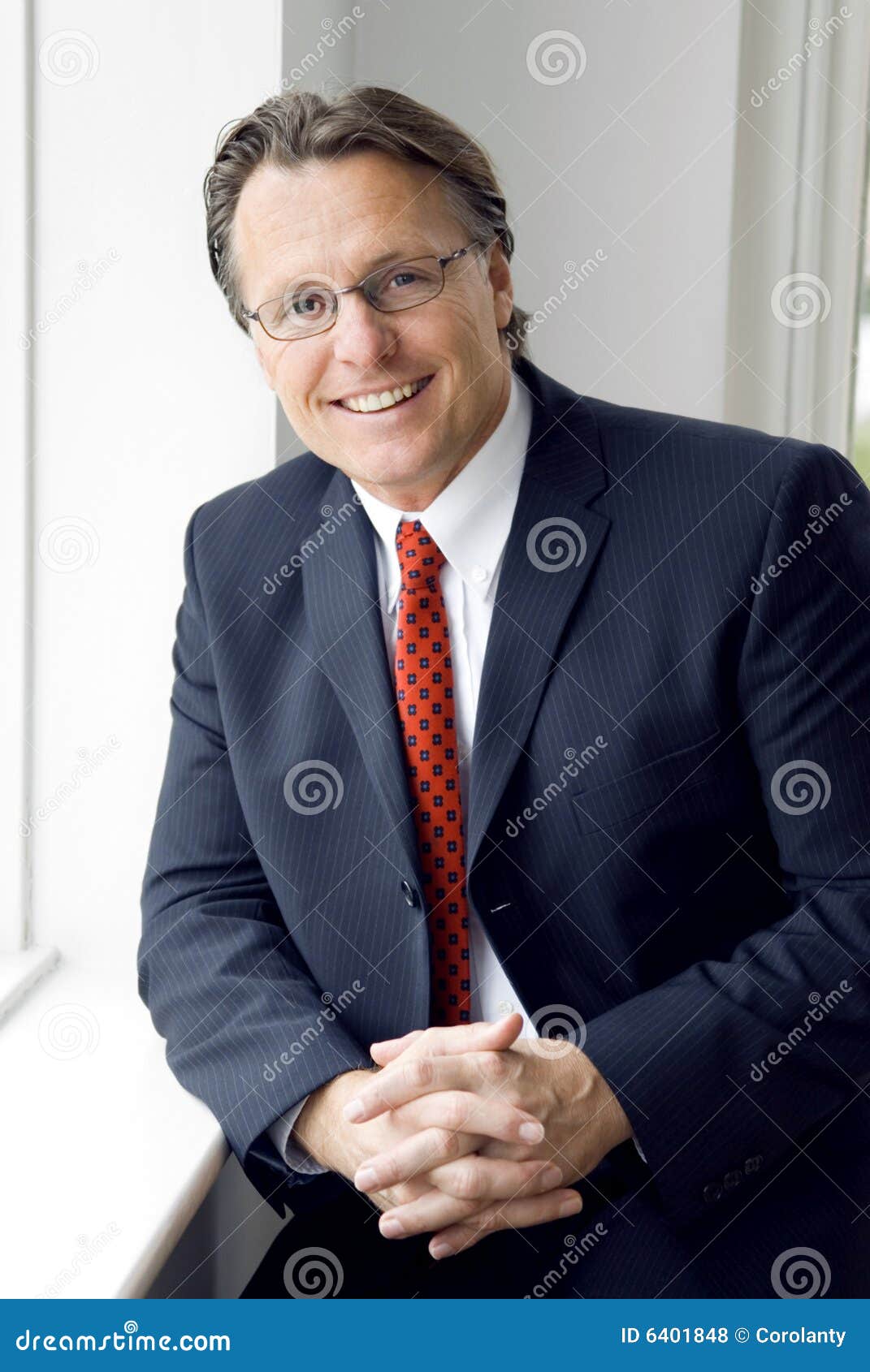 Happy businessman stock photo. Image of optimistic, successful - 6401848