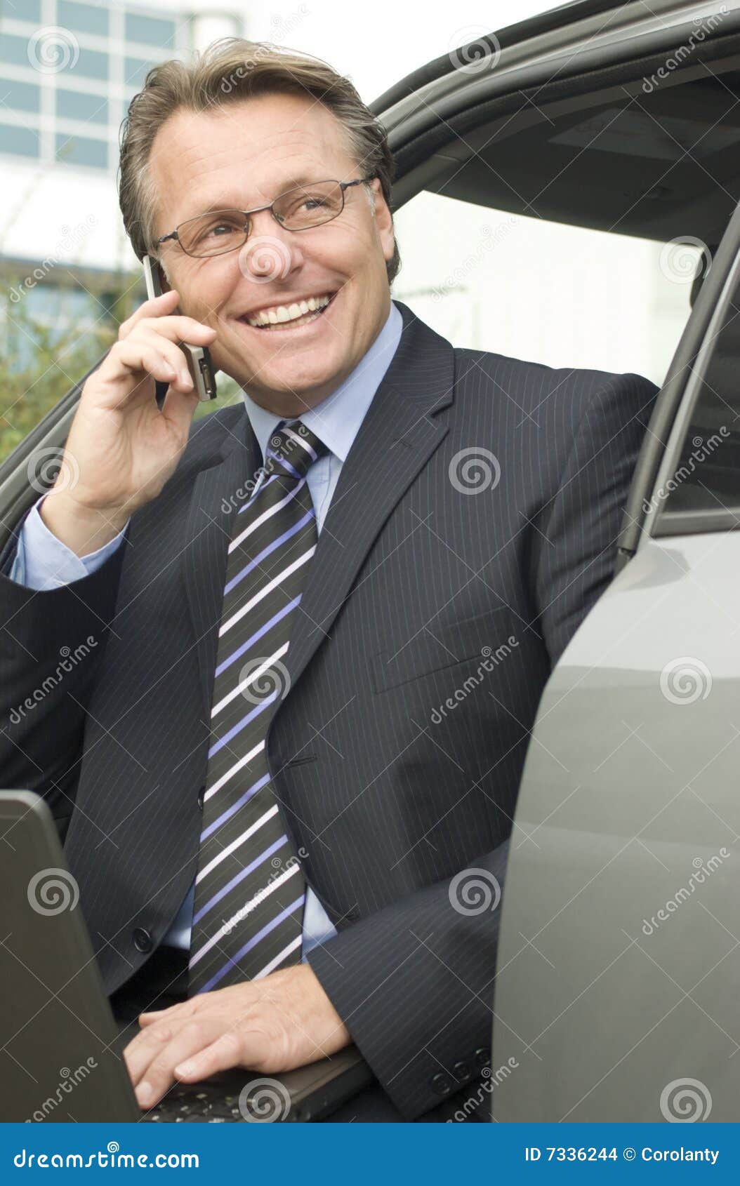 Happy businessman stock photo. Image of handsome, adult - 7336244