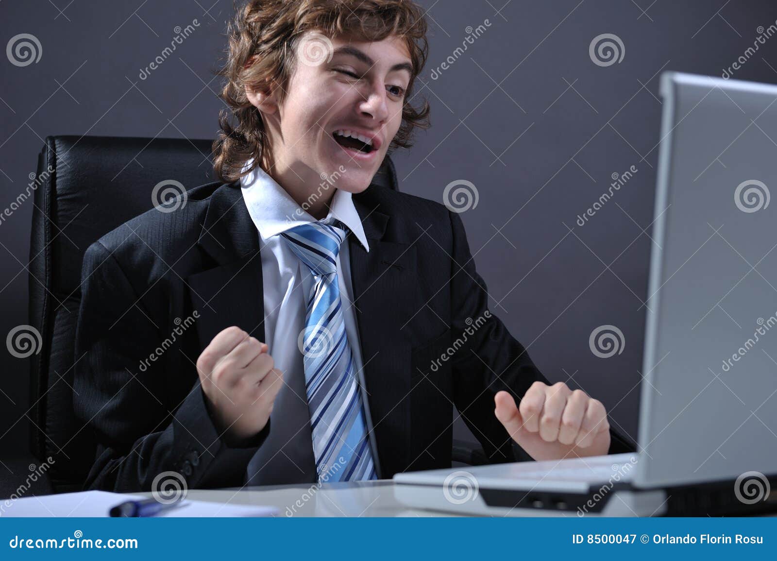 Happy businessman stock image. Image of male, businessman - 8500047