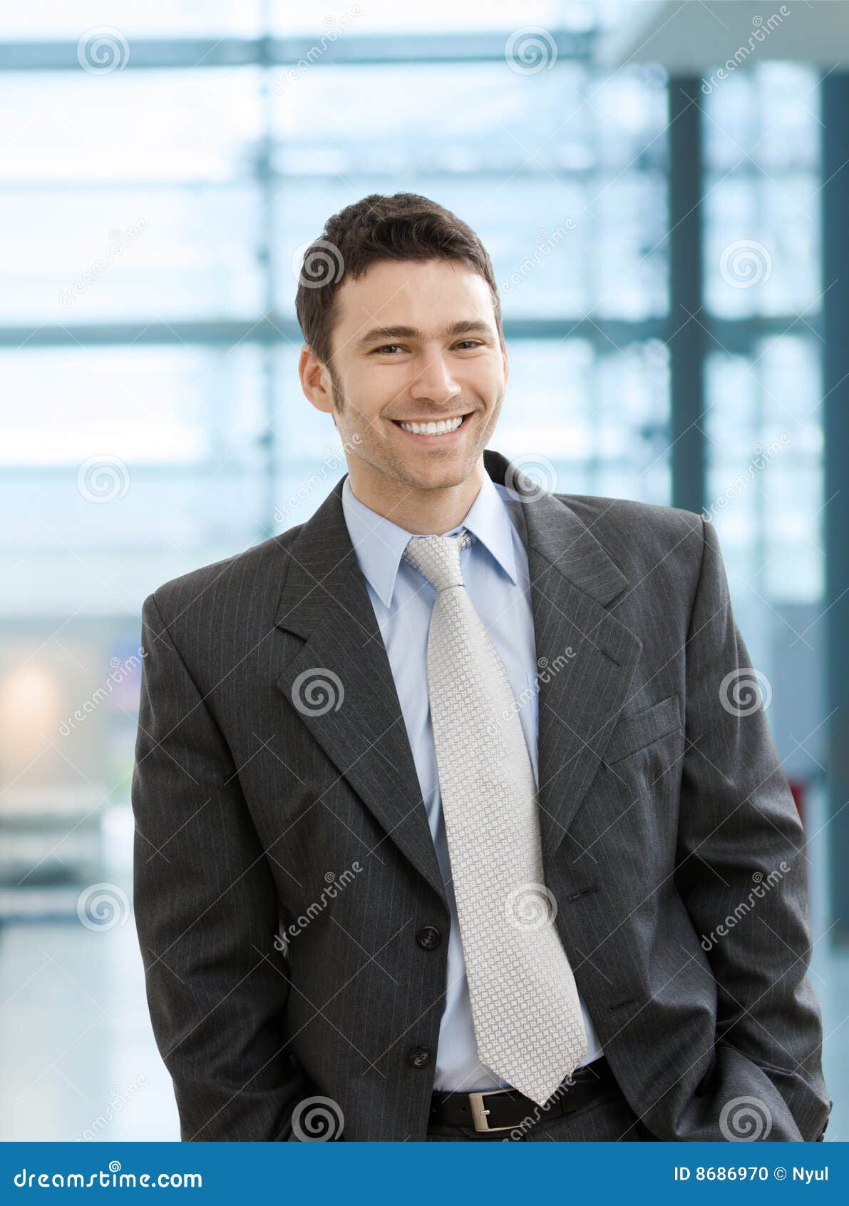 Happy businessman stock photo. Image of european, career - 8686970