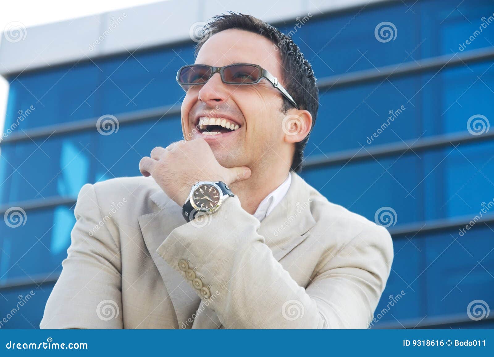 Happy Businessman stock photo. Image of male, modern, success - 9318616