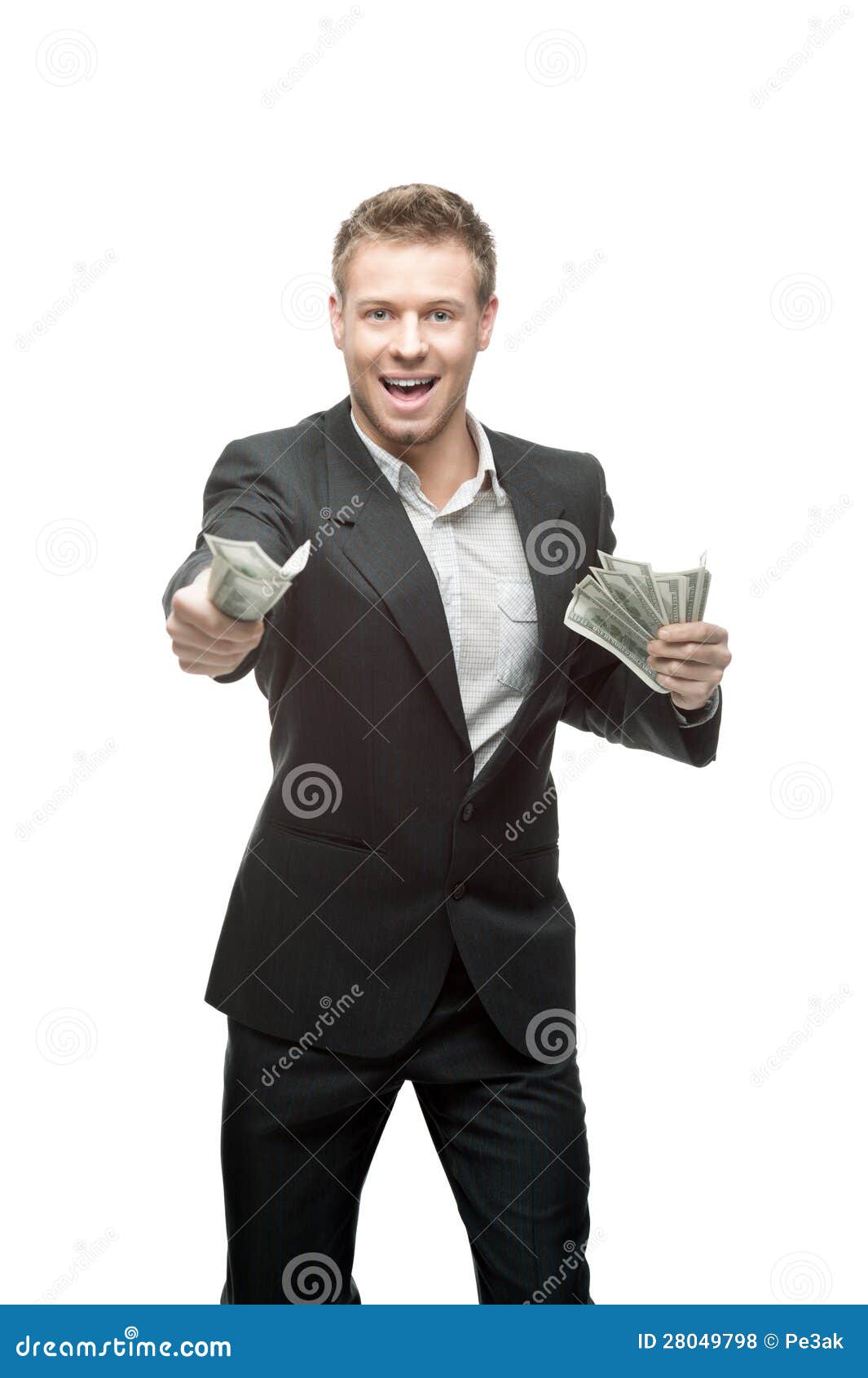 Happy Businessman Money