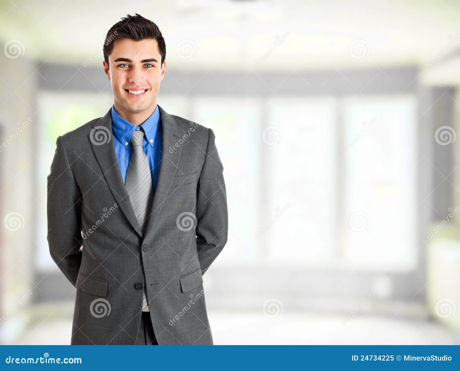 Happy businessman portrait stock image. Image of entrepreneur - 24734225