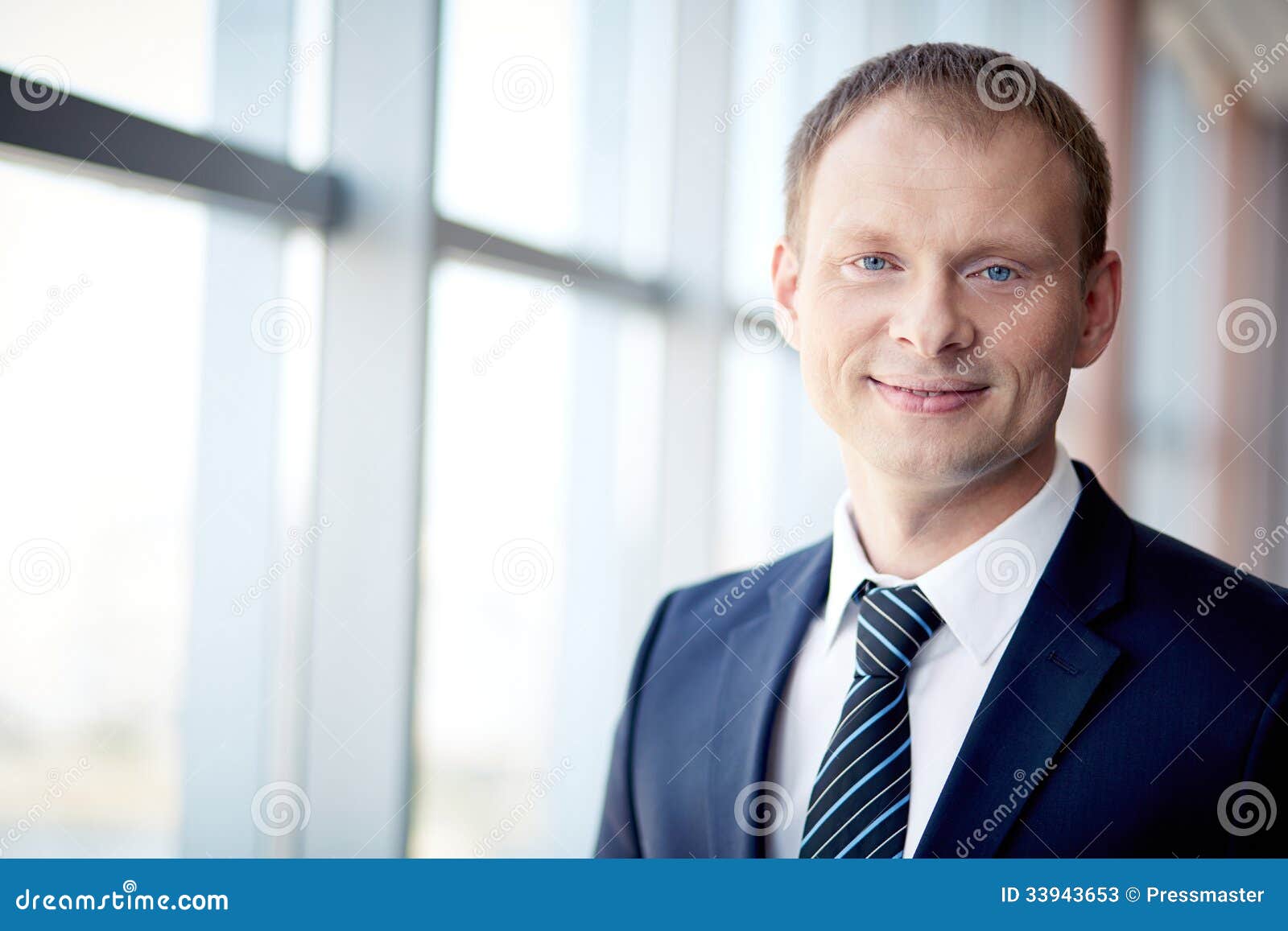 Happy businessman stock image. Image of caucasian, employer - 33943653