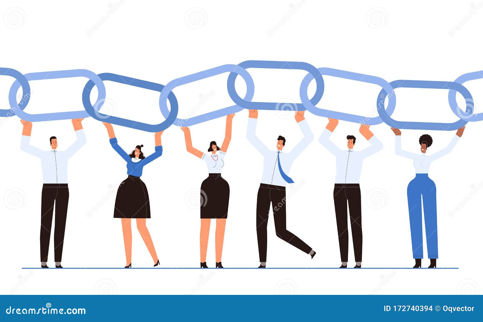 Happy Businessmen As Links of the Business Chain. the Concept of ... Happy Businessmen As Links of the Business Chain. the Concept of ...