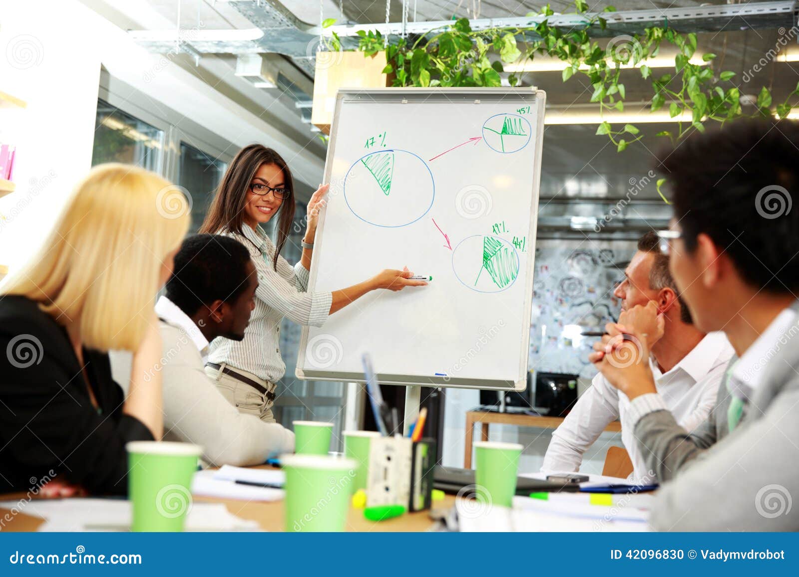 Businesswoman Explaining Something Stock Photography | CartoonDealer ...