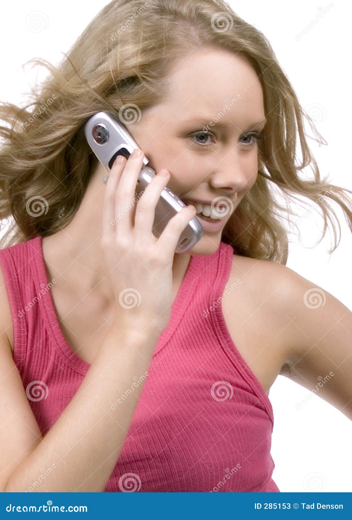 Happy Call stock image. Image of cute, high, cell, student - 285153