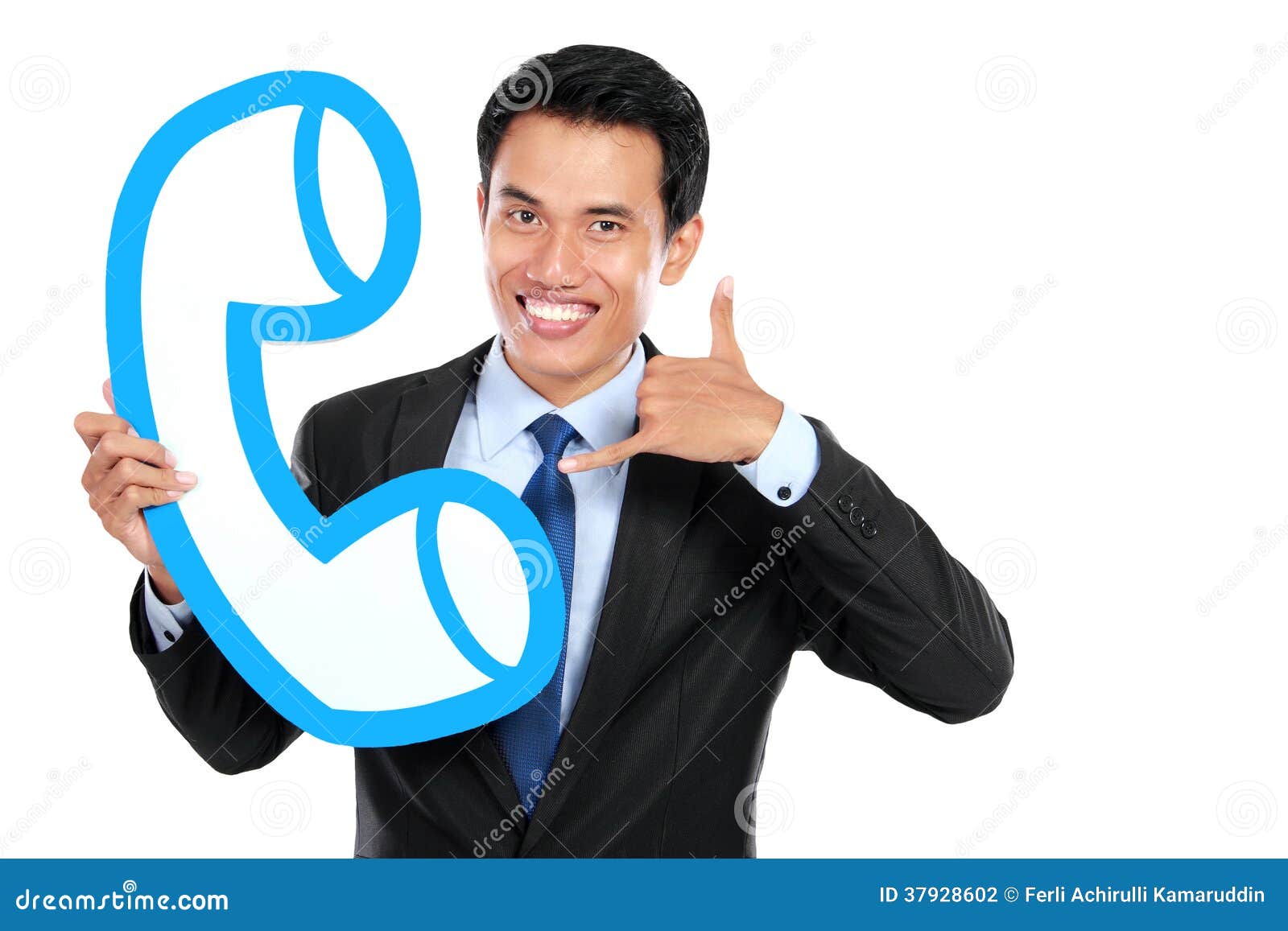 Happy call centre operator stock photo. Image of male - 37928602