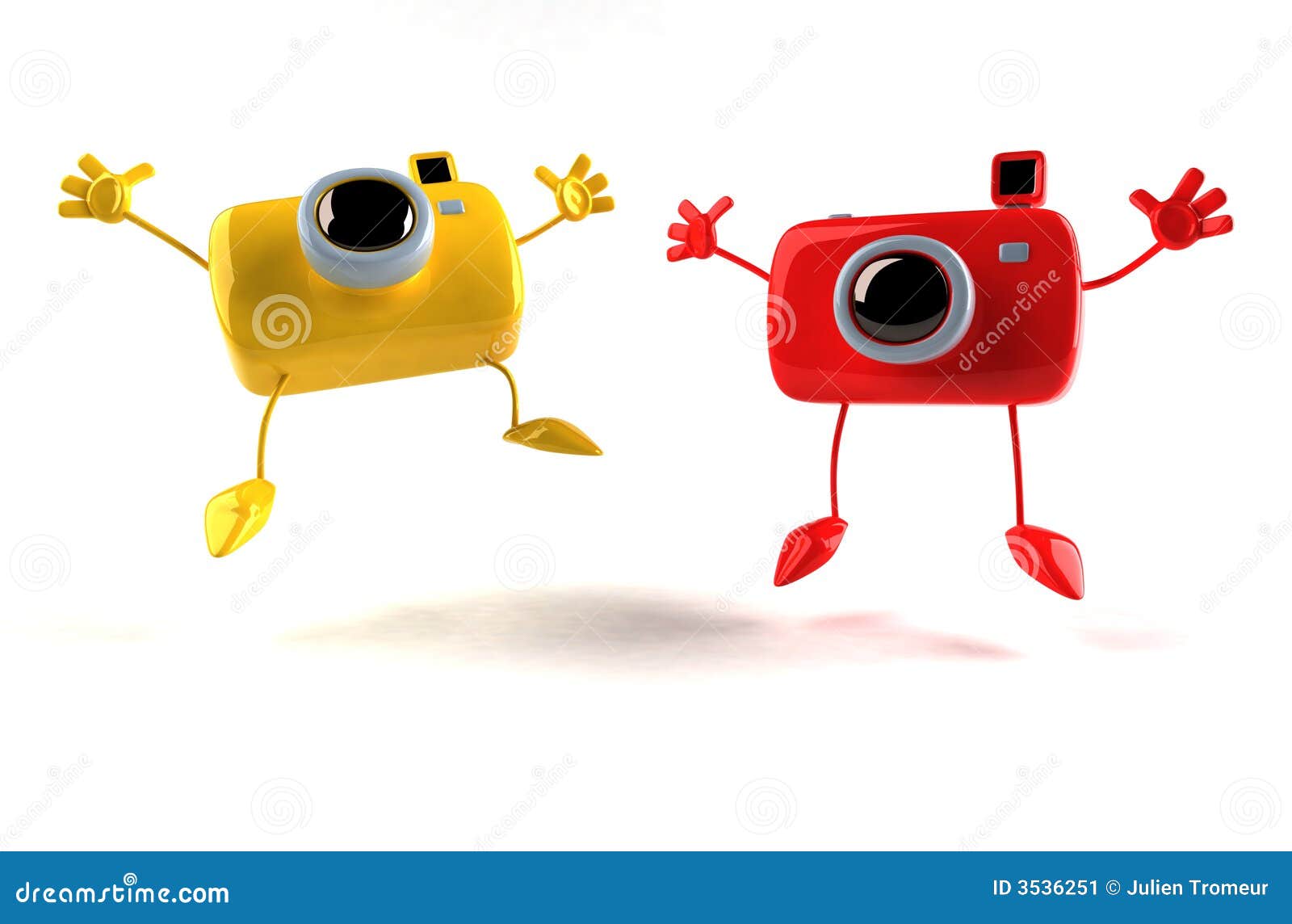 Happy cameras stock illustration. Illustration of film - 3536251