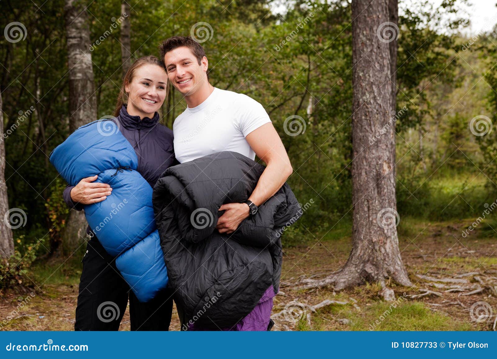 Happy Campers stock image. Image of male, boyfriend, portrait - 10827733